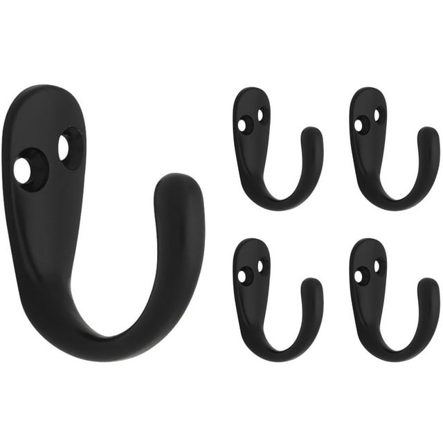 Franklin Brass Single Prong Robe Hook in Antique Brass, 5 pack ...