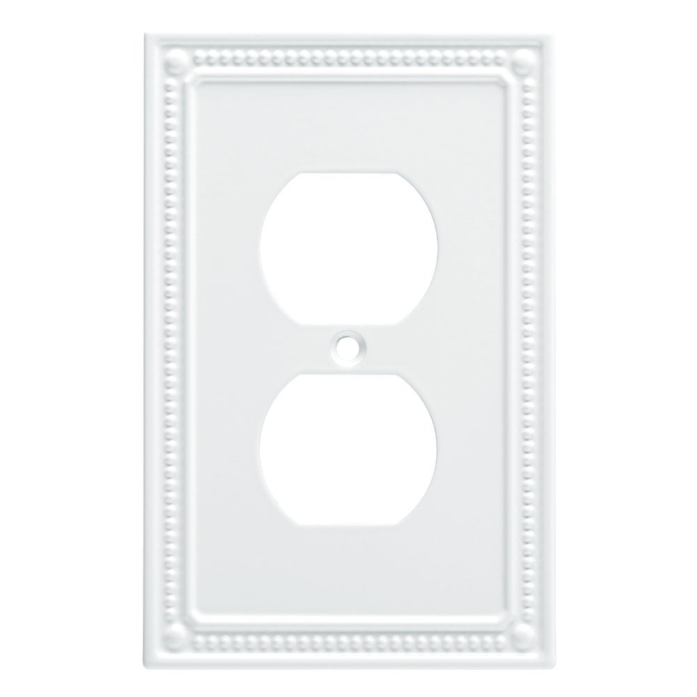 Franklin Brass W35059-C Classic Beaded Single Duplex Outlet Wall Plate ...