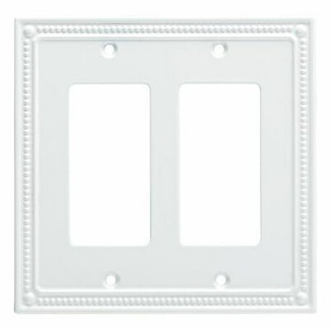 Franklin Brass Classic Beaded Triple Decorator Wall Plate in Pure White ...