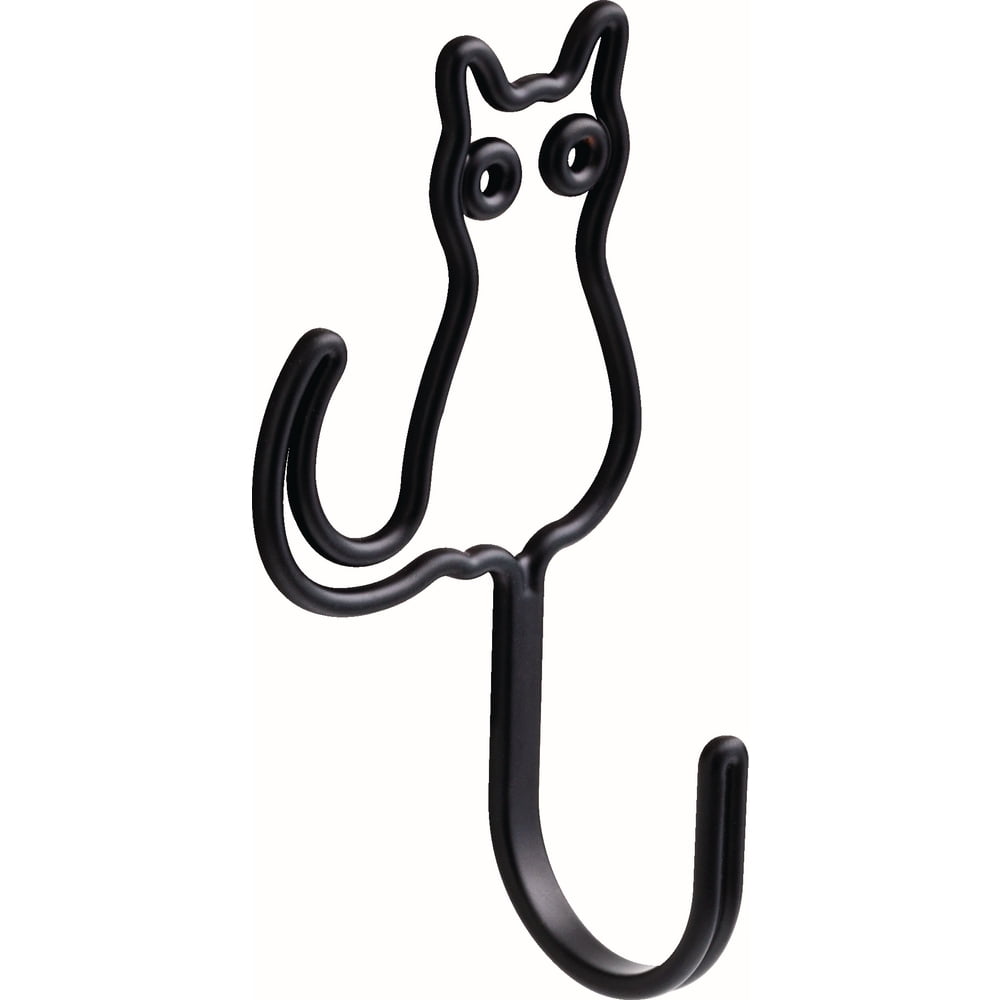 Franklin Brass Wire Cat Hook in Flat Black - Walmart.com