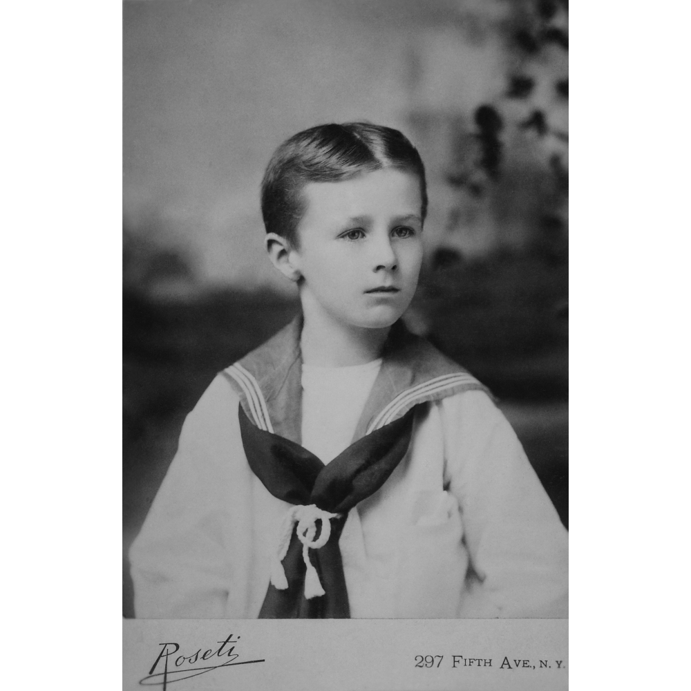 Franklin D. Roosevelt Portrait In New York City At Age Seven. 1889 ...