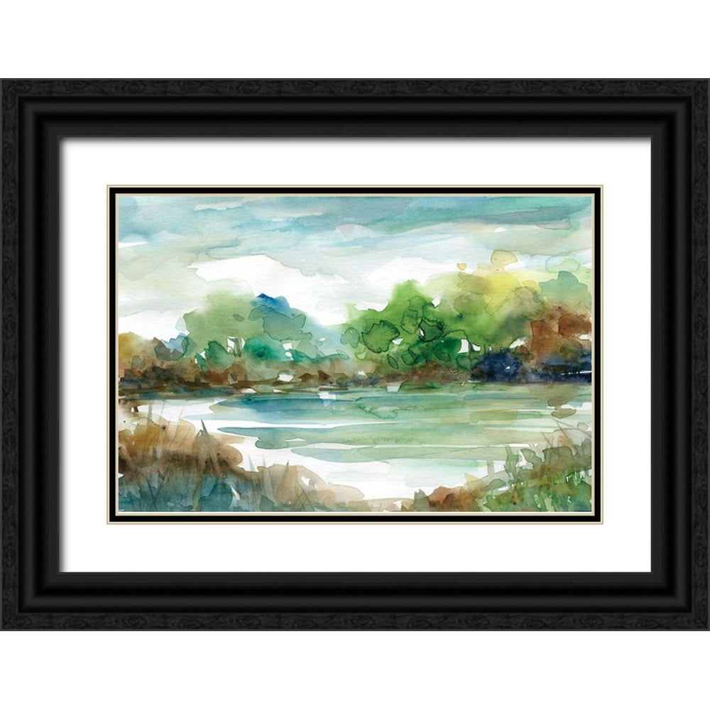 Franklin, Elizabeth 14x11 Black Ornate Wood Framed with Double Matting ...