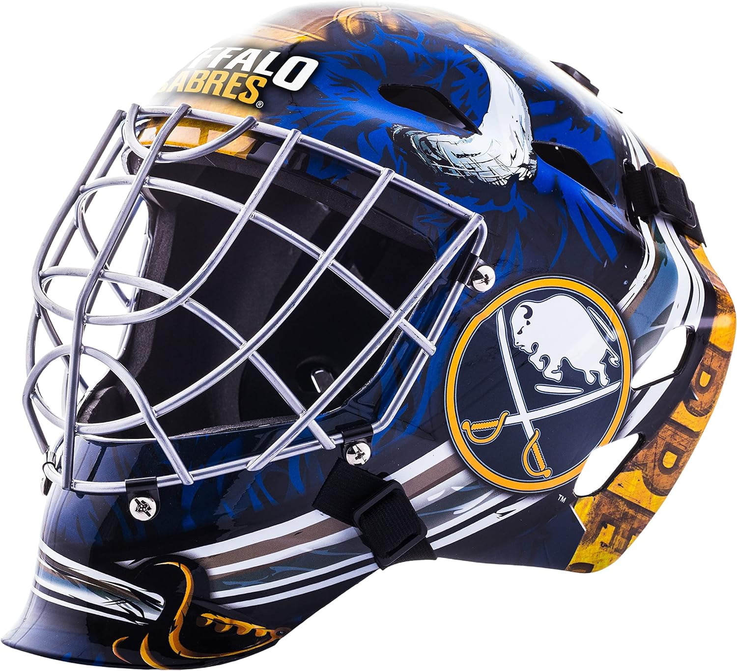 Franklin GFM 1500 NHL Buffalo Sabres Goalie Face Mask - Walmart.com