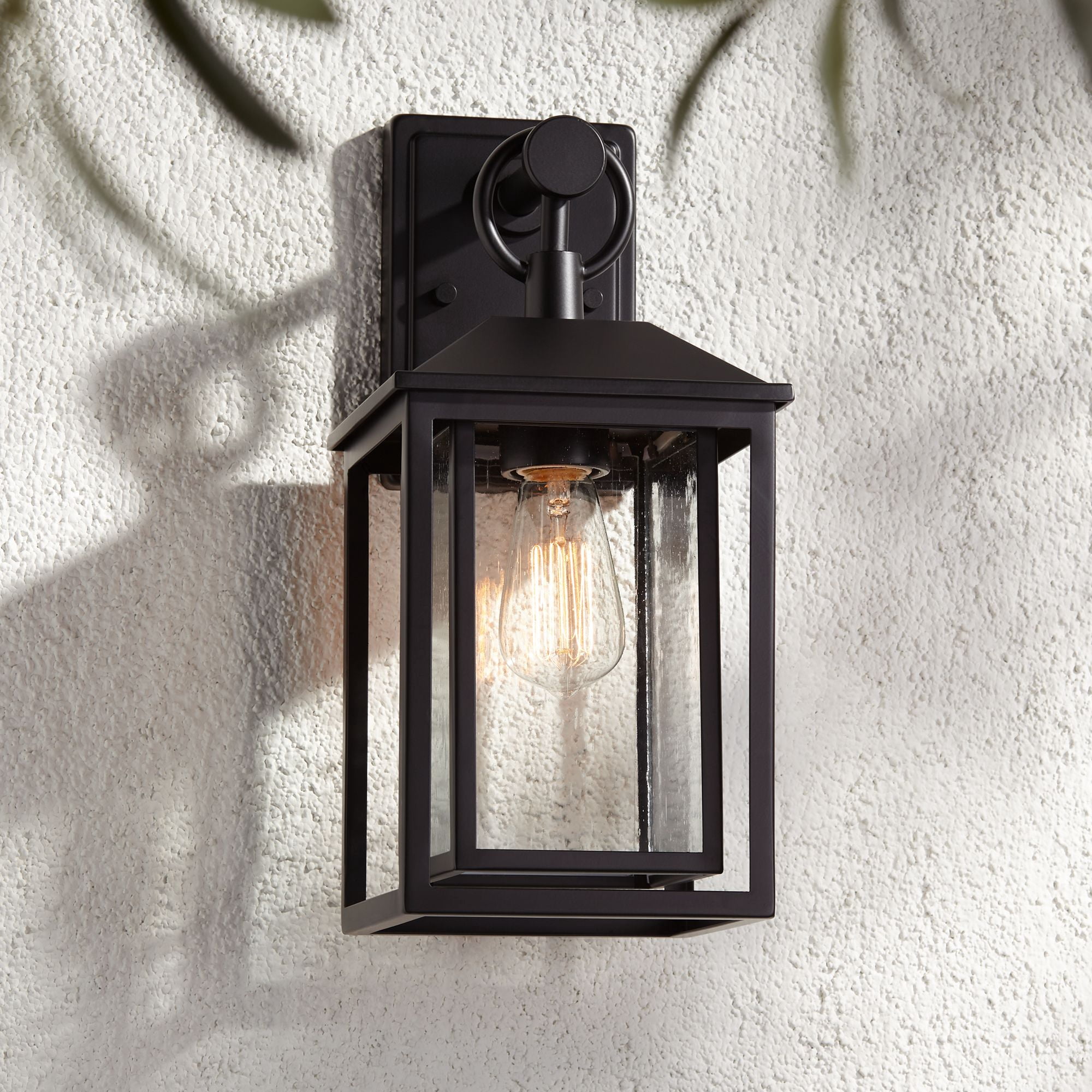 Franklin Iron Works Califa Mission Outdoor Wall Light Fixture Black ...