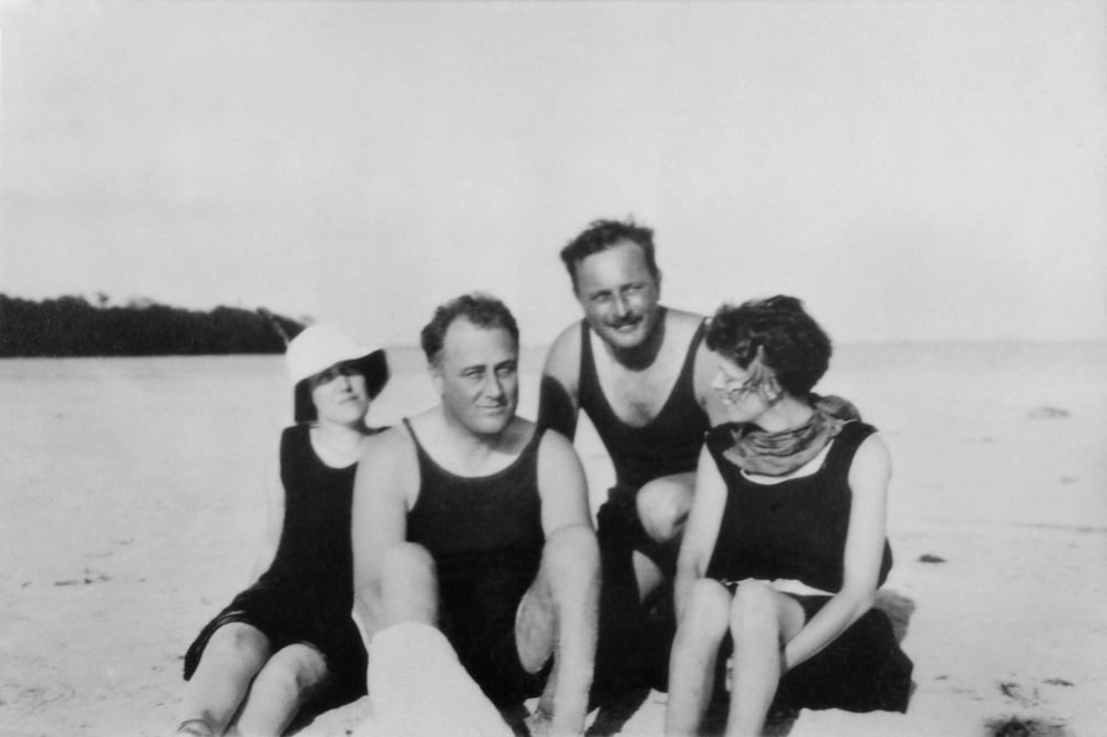 Franklin Roosevelt And Missy Lehand In Florida In 1924. With Them Is ...