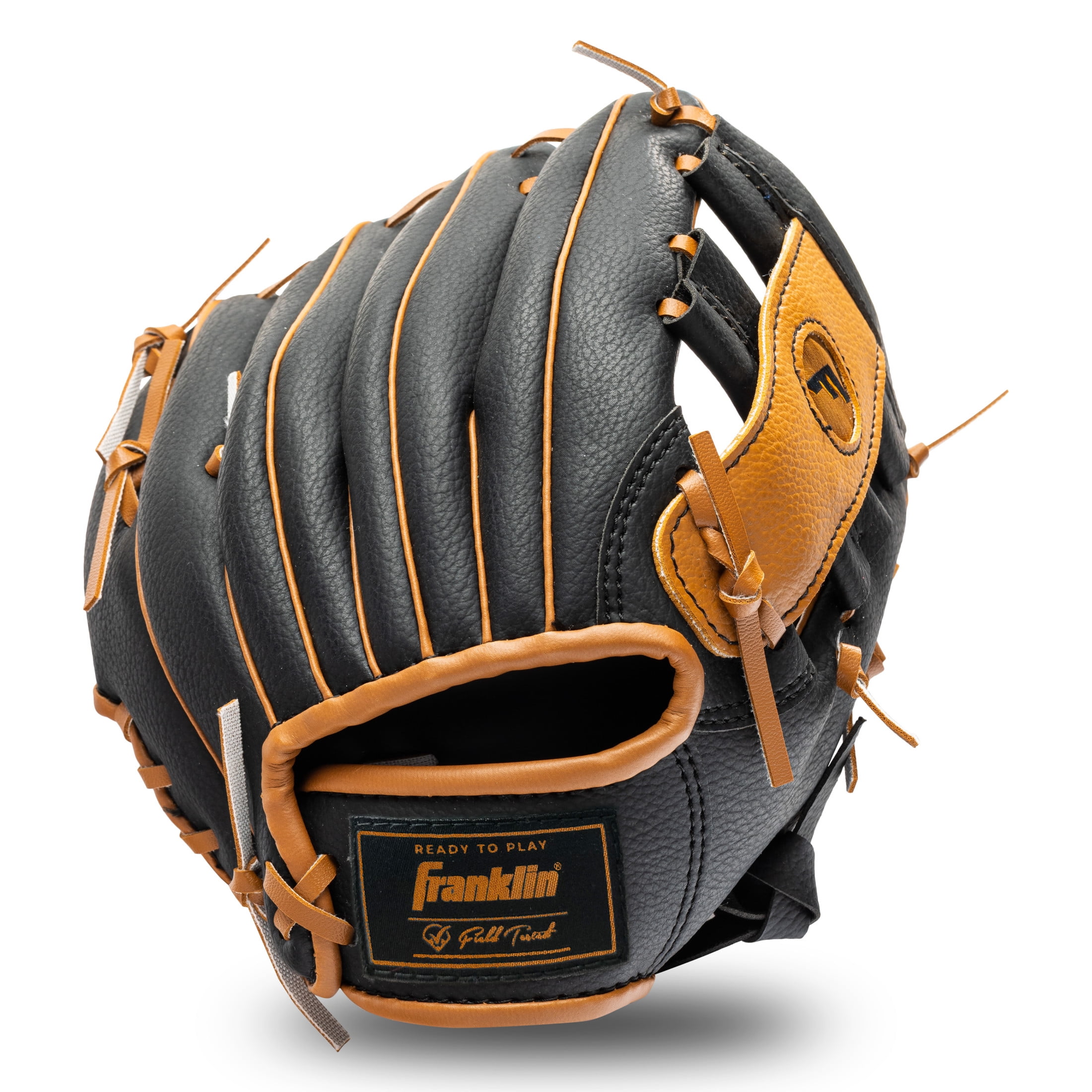 Franklin Sports 8.5 In. Performance Tee ball Glove, Black/Tan, Right ...