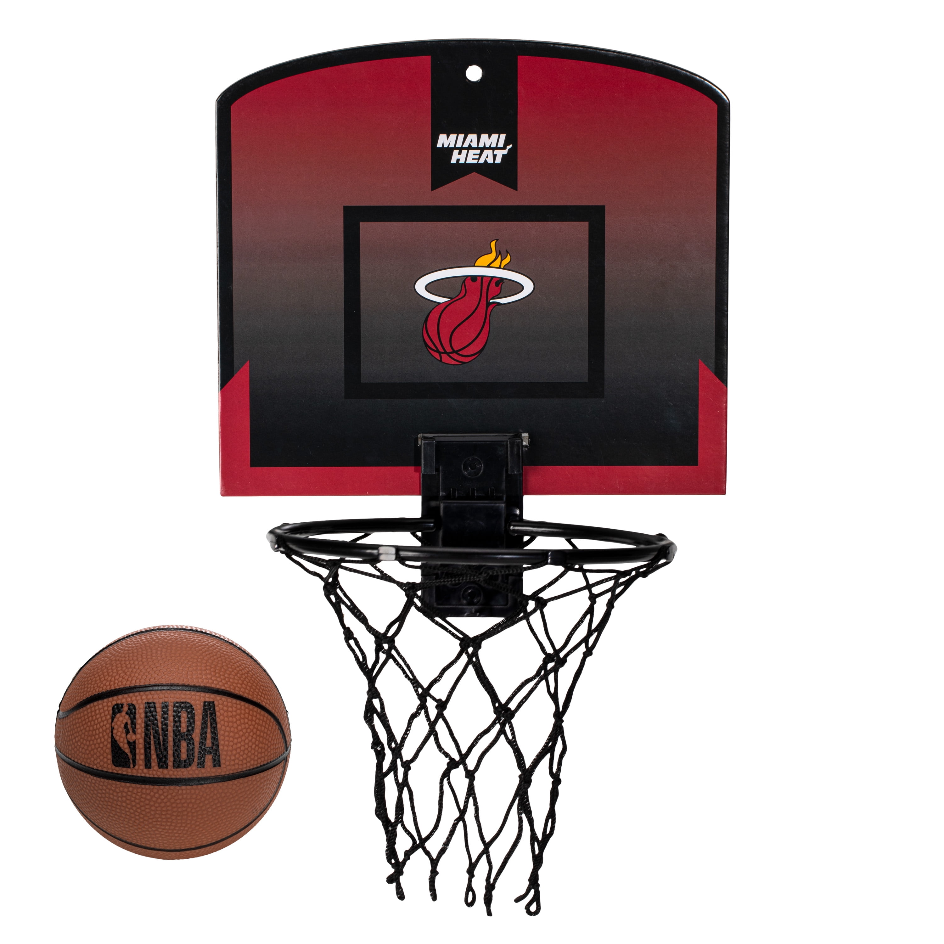 Franklin Sports Adjustable Height NBA Miami Heat Basketball Hoop ...