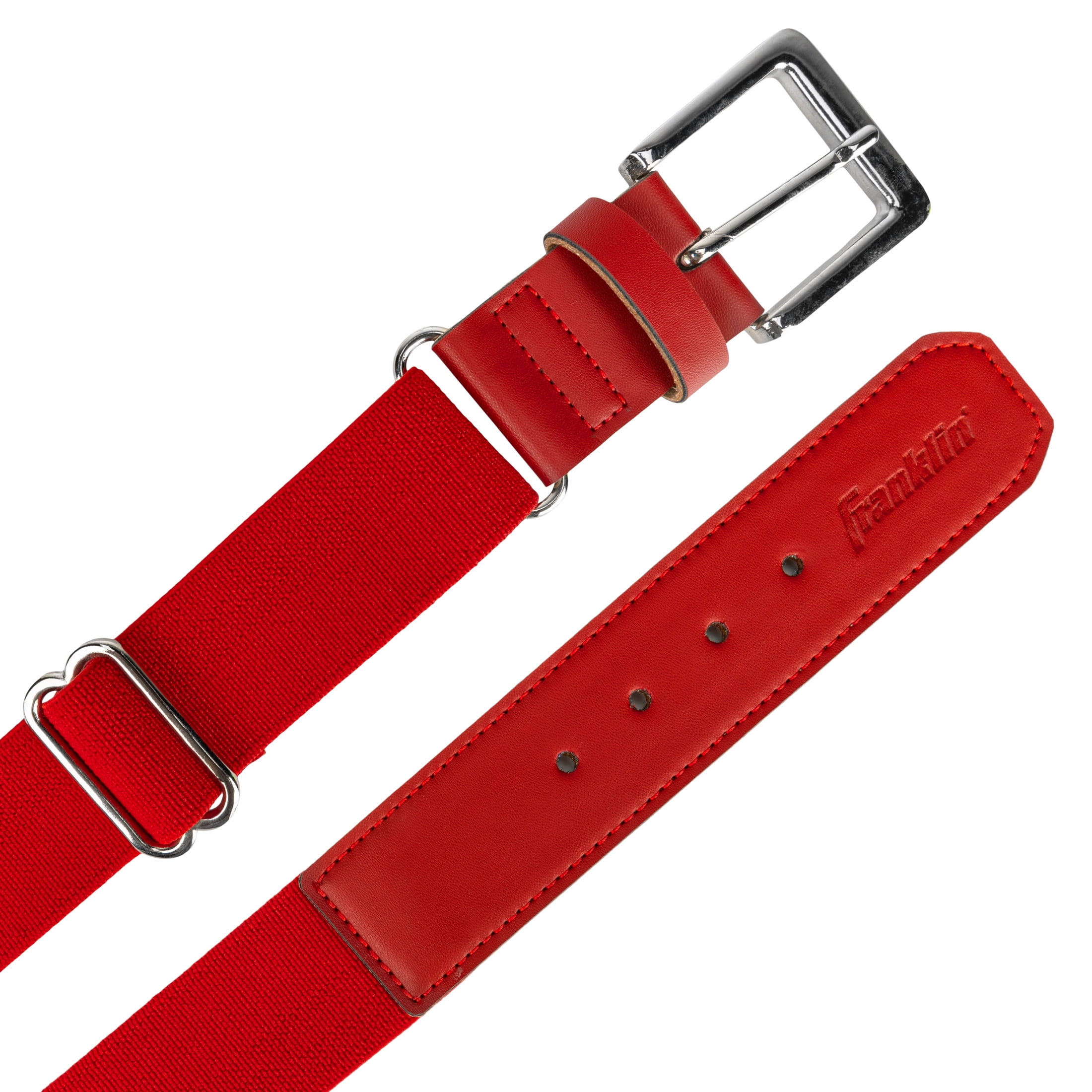 Franklin Sports Adult Baseball Belt - Red Belt for Teeball, Baseball ...