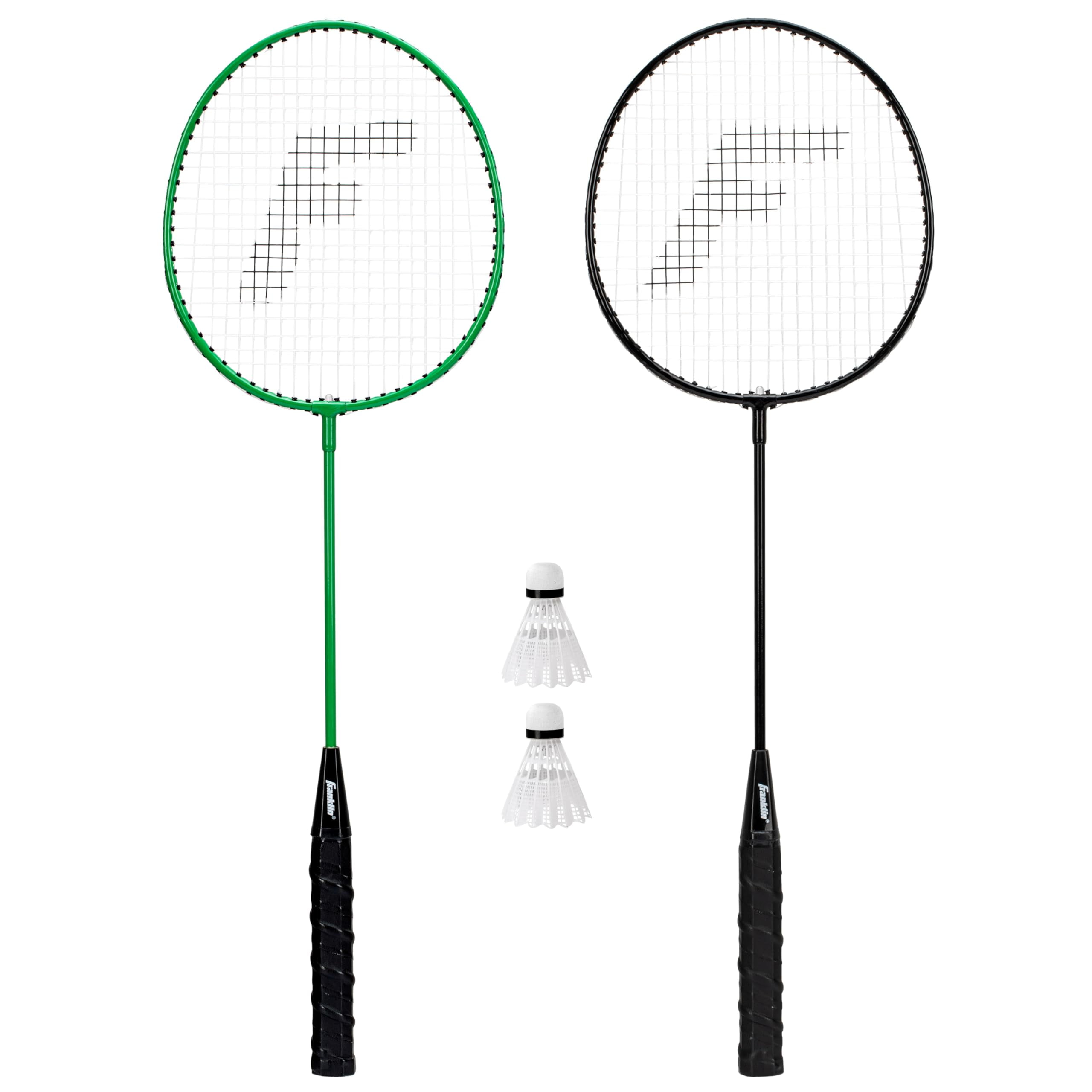 Franklin Sports Badminton Rackets - Glow in the Dark 2 Player Racket ...