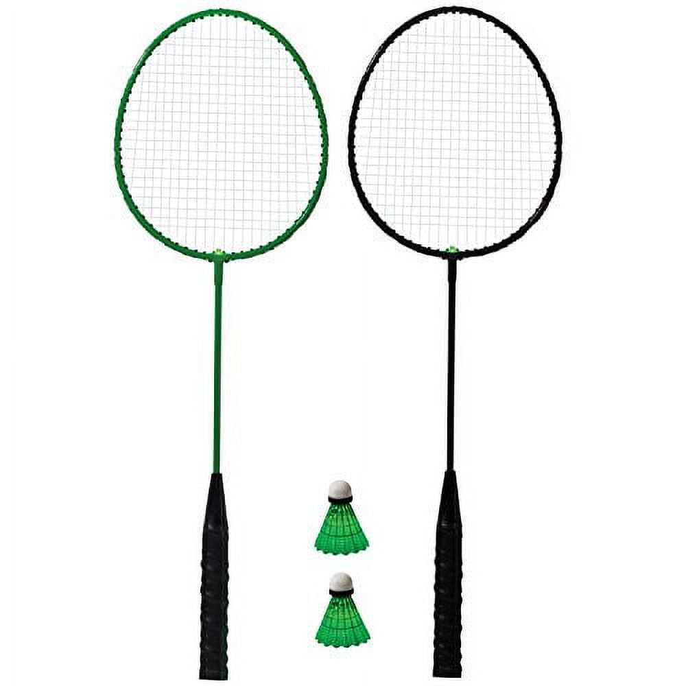 Franklin Sports Badminton Rackets - Glow in the Dark 2 Player Racket ...