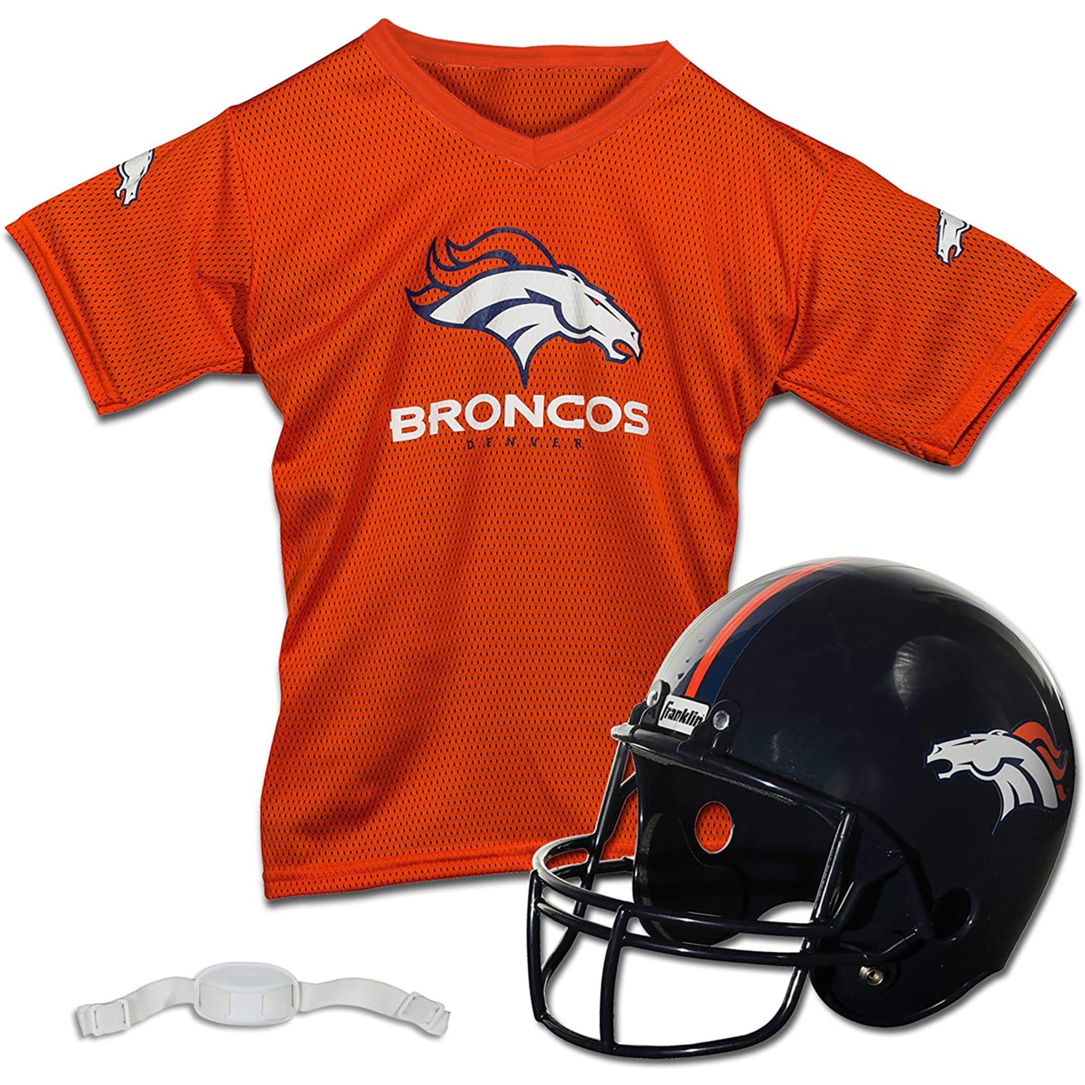 Franklin Sports Denver Broncos Kids NFL Uniform Set - Jersey, Helmet ...
