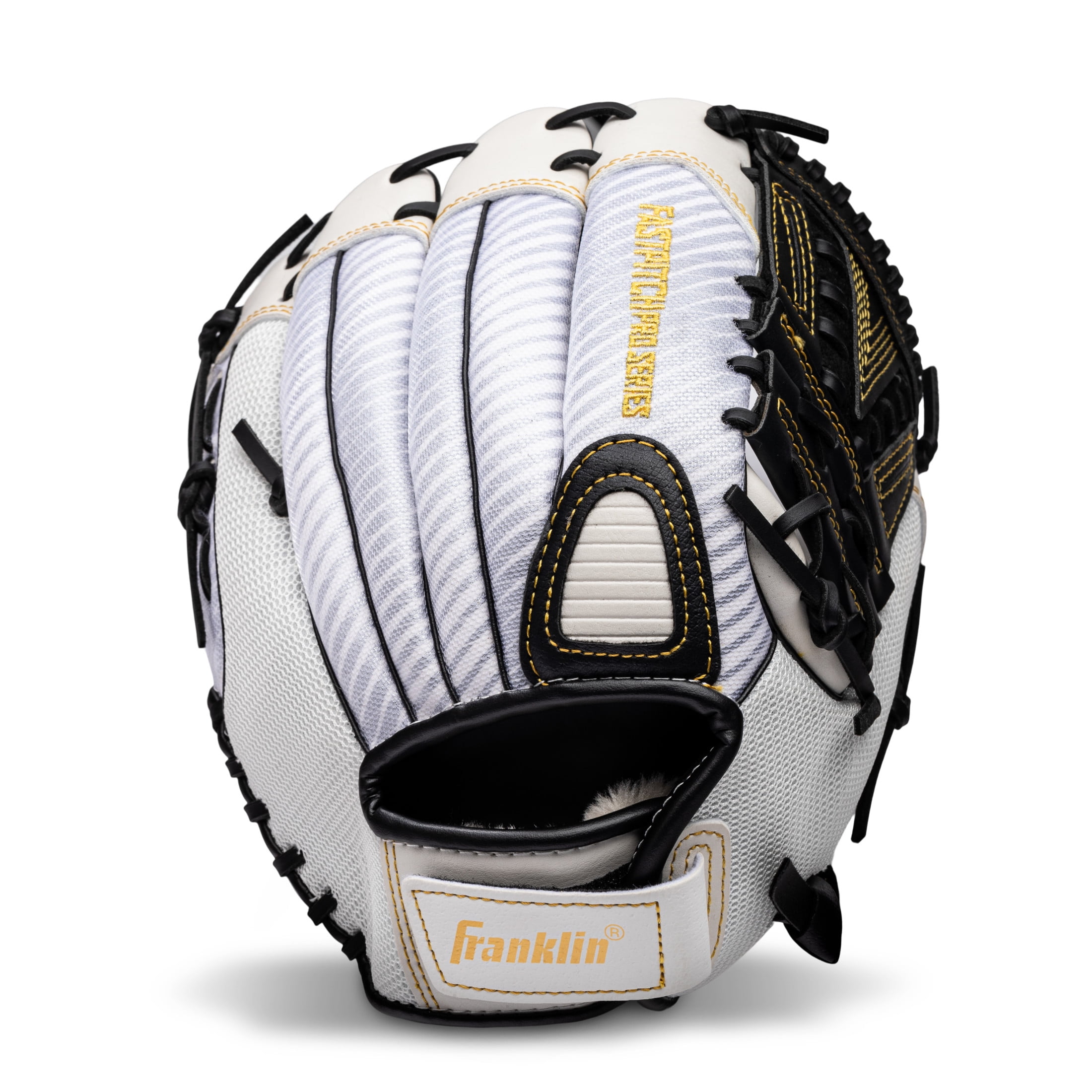 Franklin Sports Fastpitch Pro Softball Glove, 12.5 in, White/Gold ...