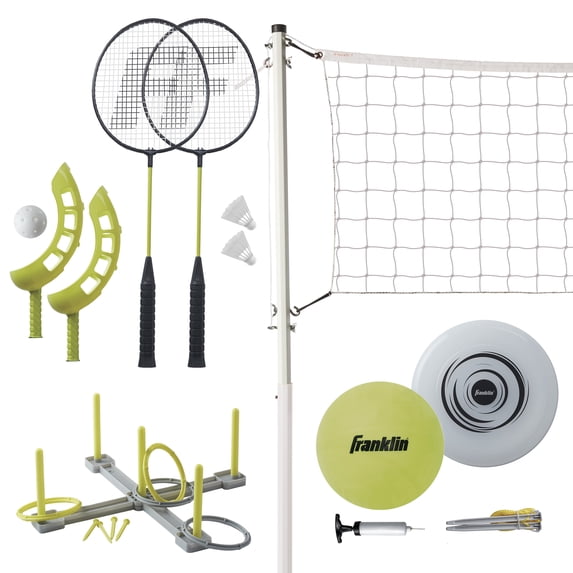 Franklin Sports Fun 5 Outdoor Games Combo Set for Beach + Backyard ...