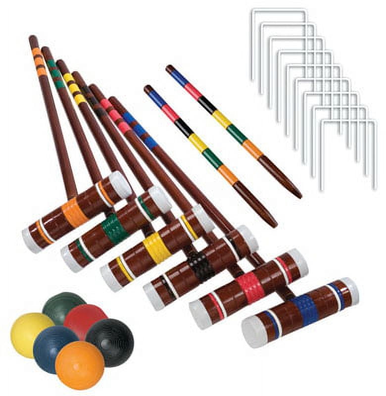 Franklin Sports Industry 50201 Croquet Set, Intermediate, 6-Player ...