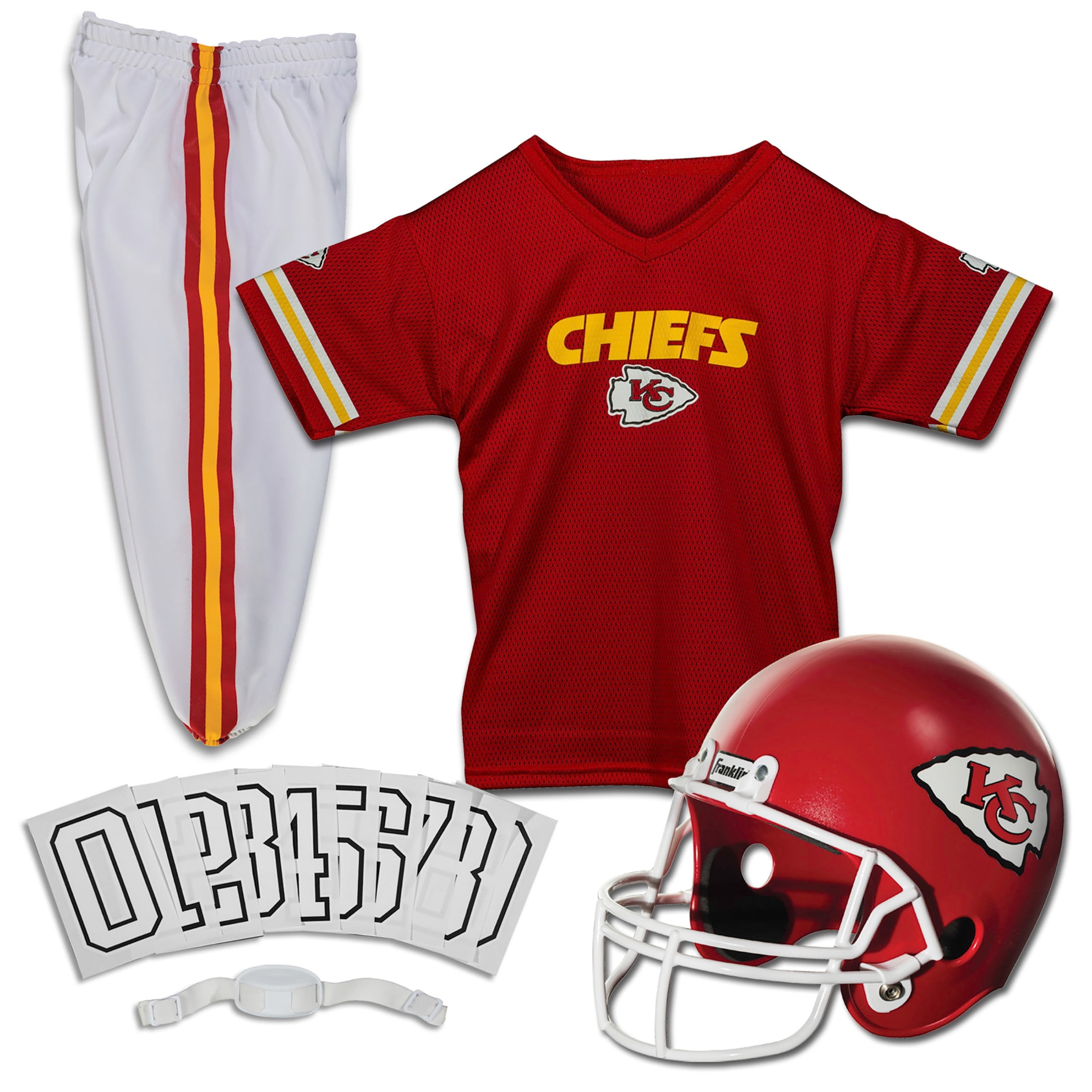 Franklin Sports Kansas City Chiefs Kids NFL Uniform Set - Youth NFL ...