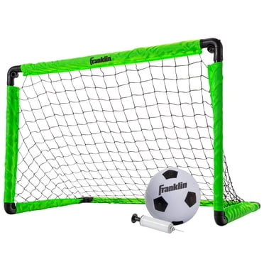 Franklin Sports Indoor & Outdoor Kids Soccer Set with 24x16 Goal, Ball ...