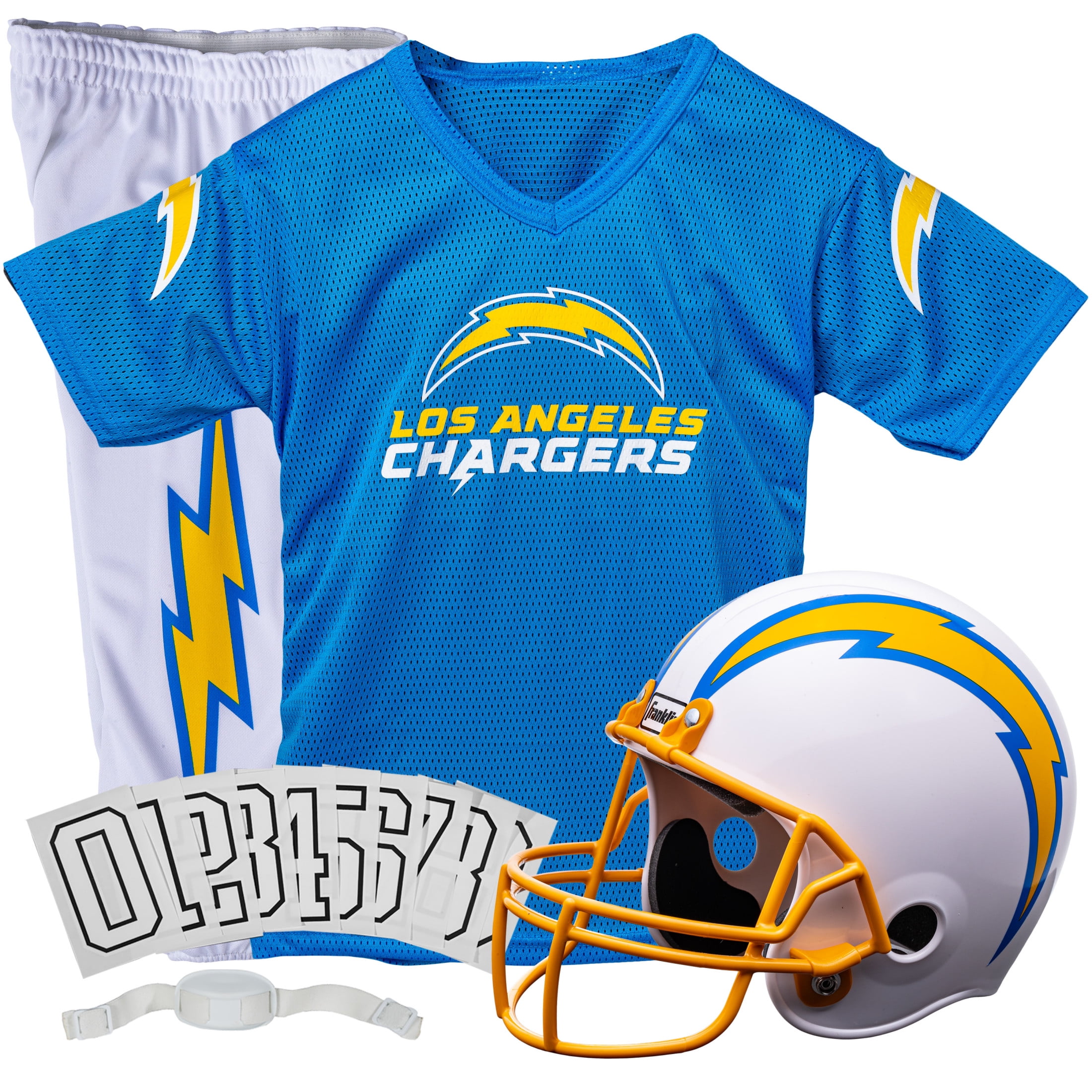 Franklin Sports Chargers Kids NFL Uniform Set - Youth Medium - Walmart.com