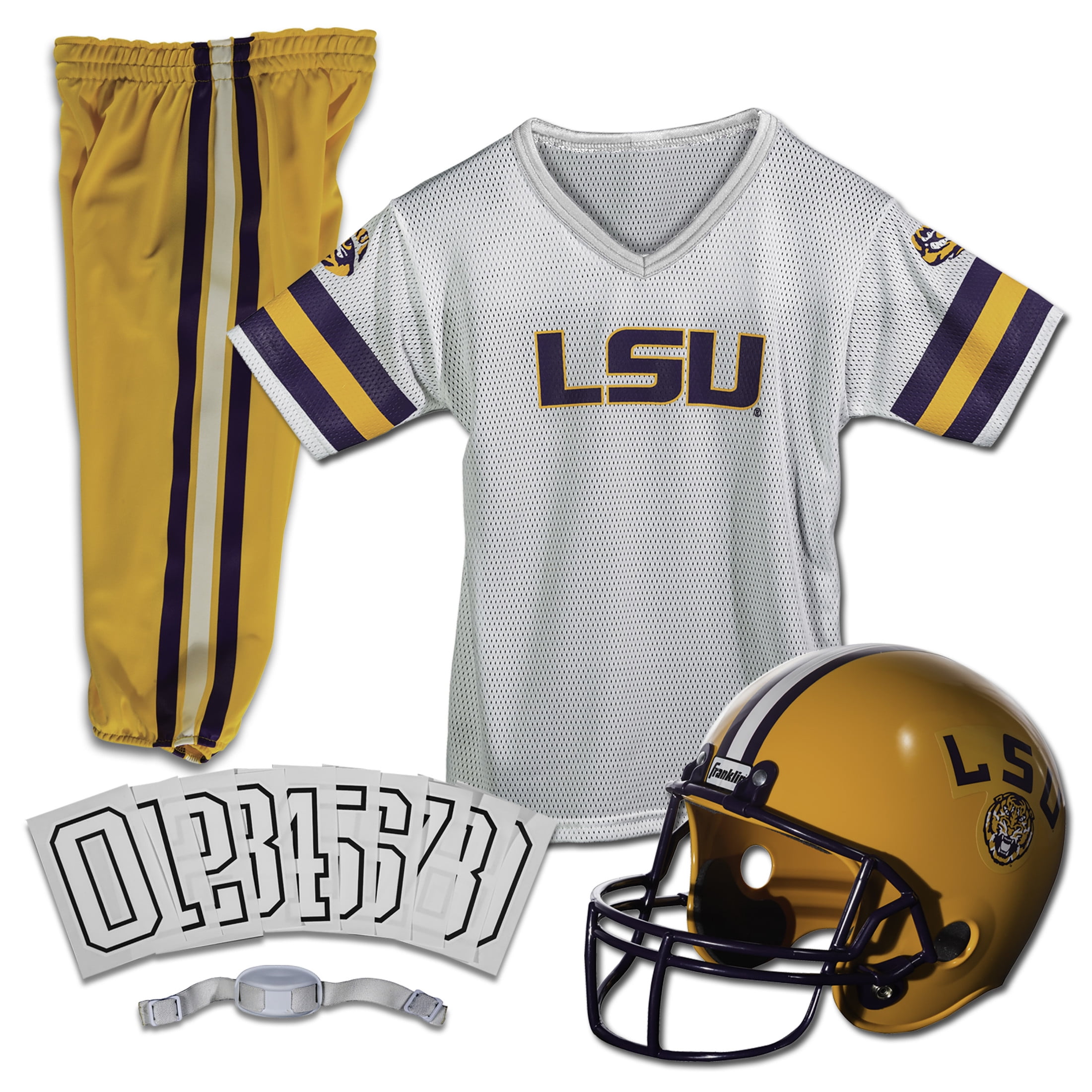 Franklin Sports LSU Tigers Kids College Football Uniform Set - Youth ...