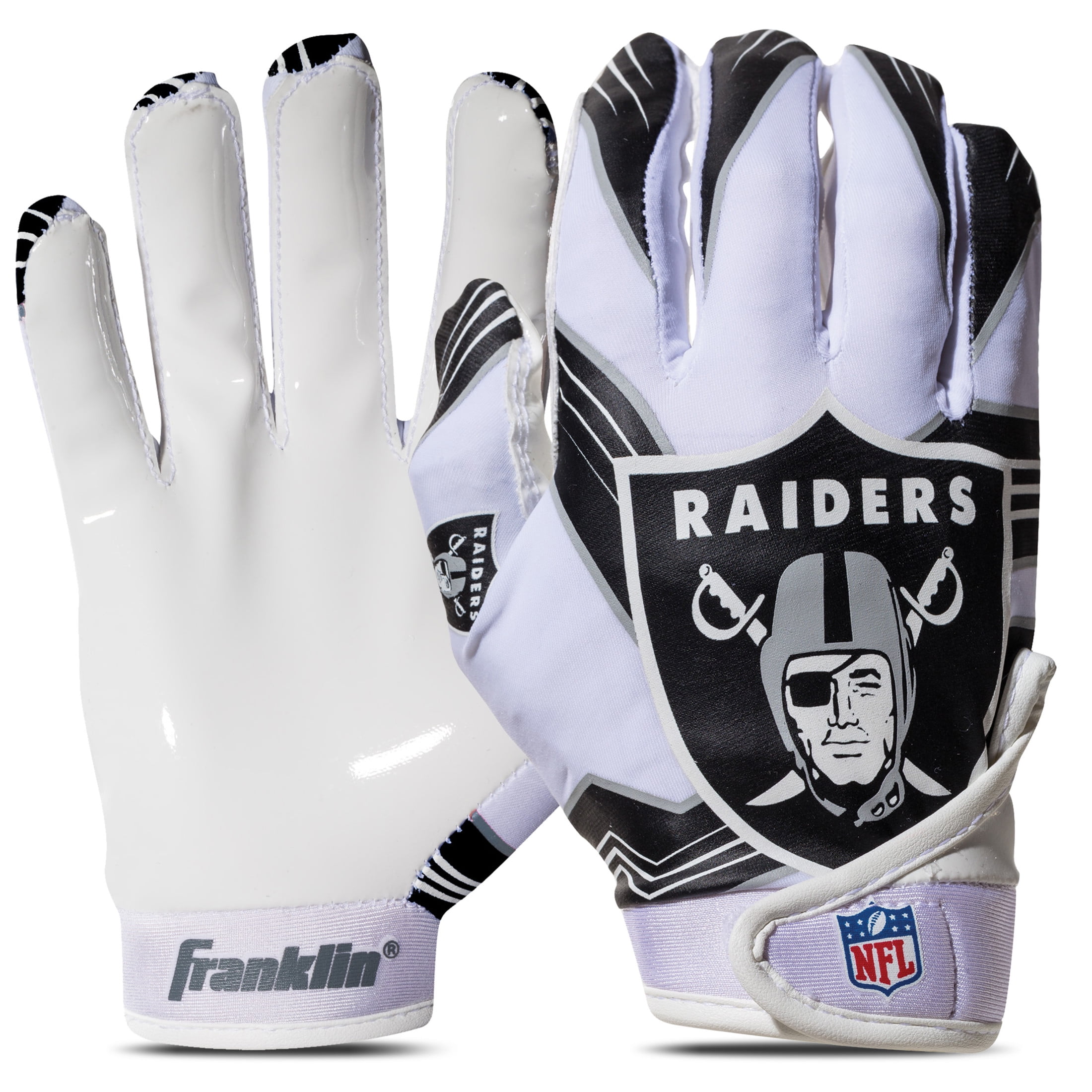 Franklin Sports Las Vegas Raiders Youth NFL Football Receiver Gloves ...