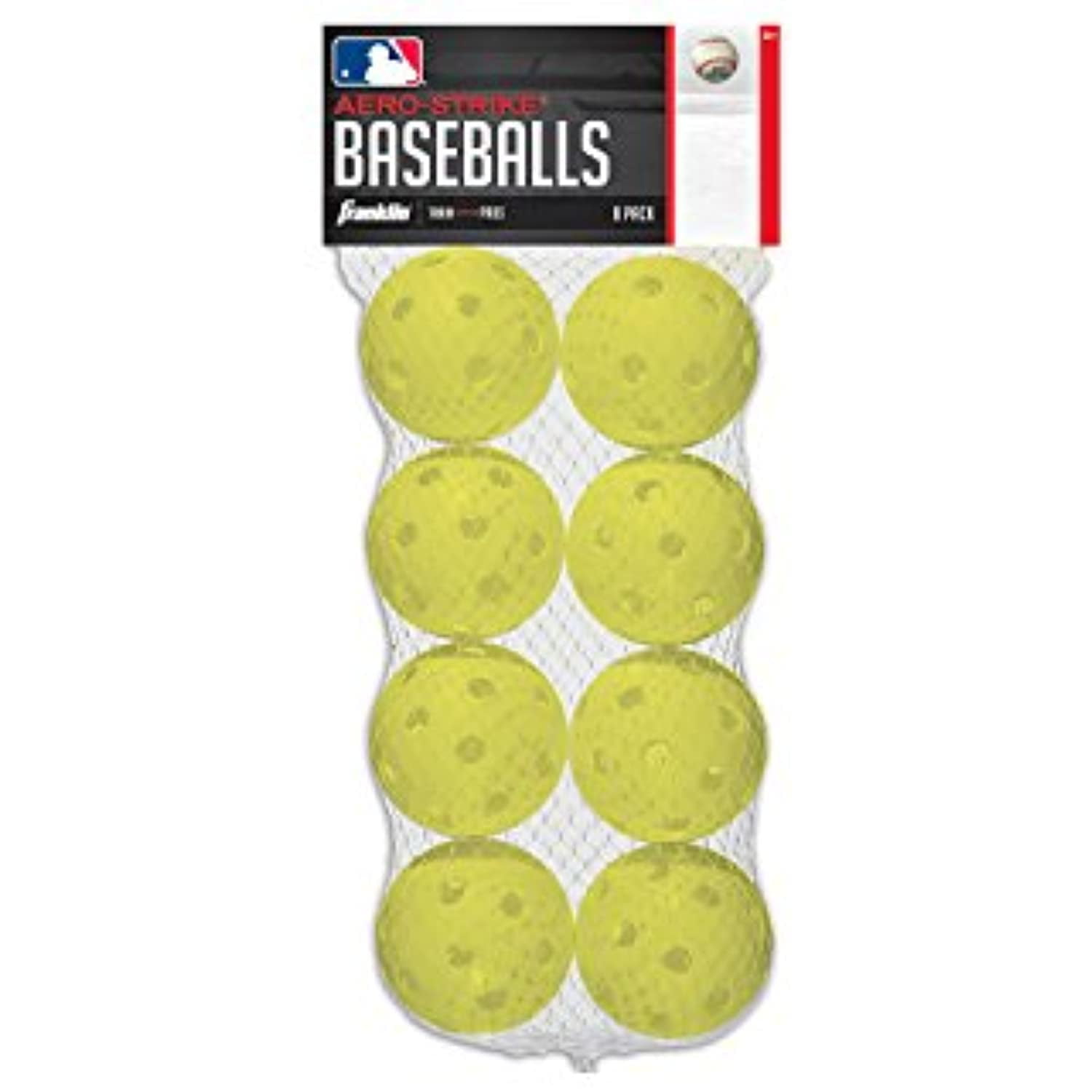 Franklin Sports MLB 8pk 70mm Plastic Baseballs - Yellow - Walmart.com