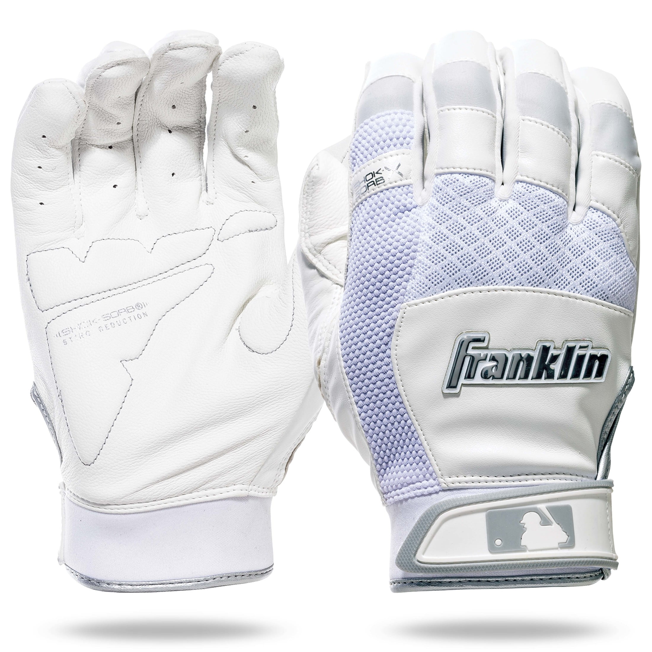 Franklin Sports MLB Baseball Batting Gloves - Shok-Sorb X Batting ...