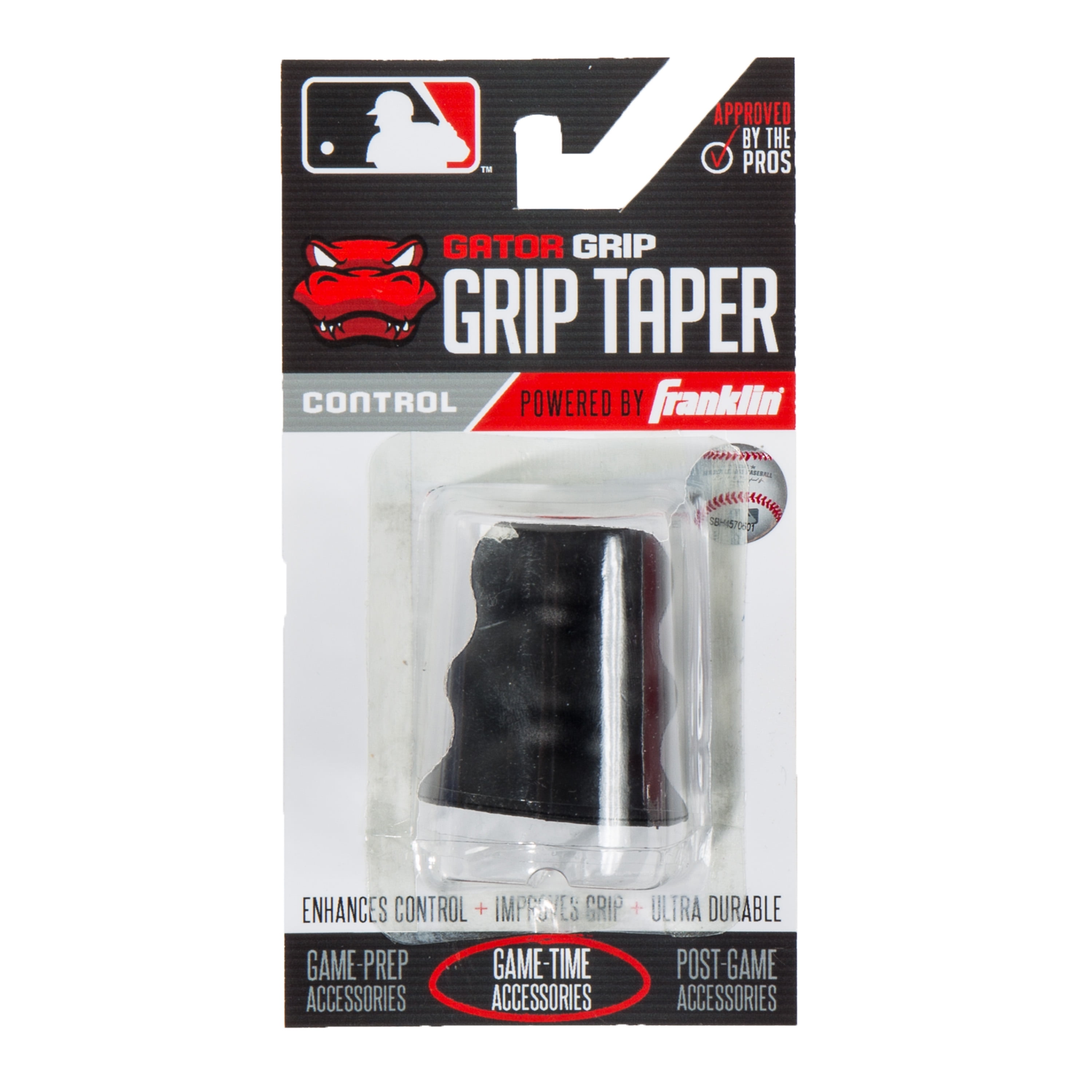 Franklin Sports MLB Gator Grip Baseball Bat Grip Taper - Black ...
