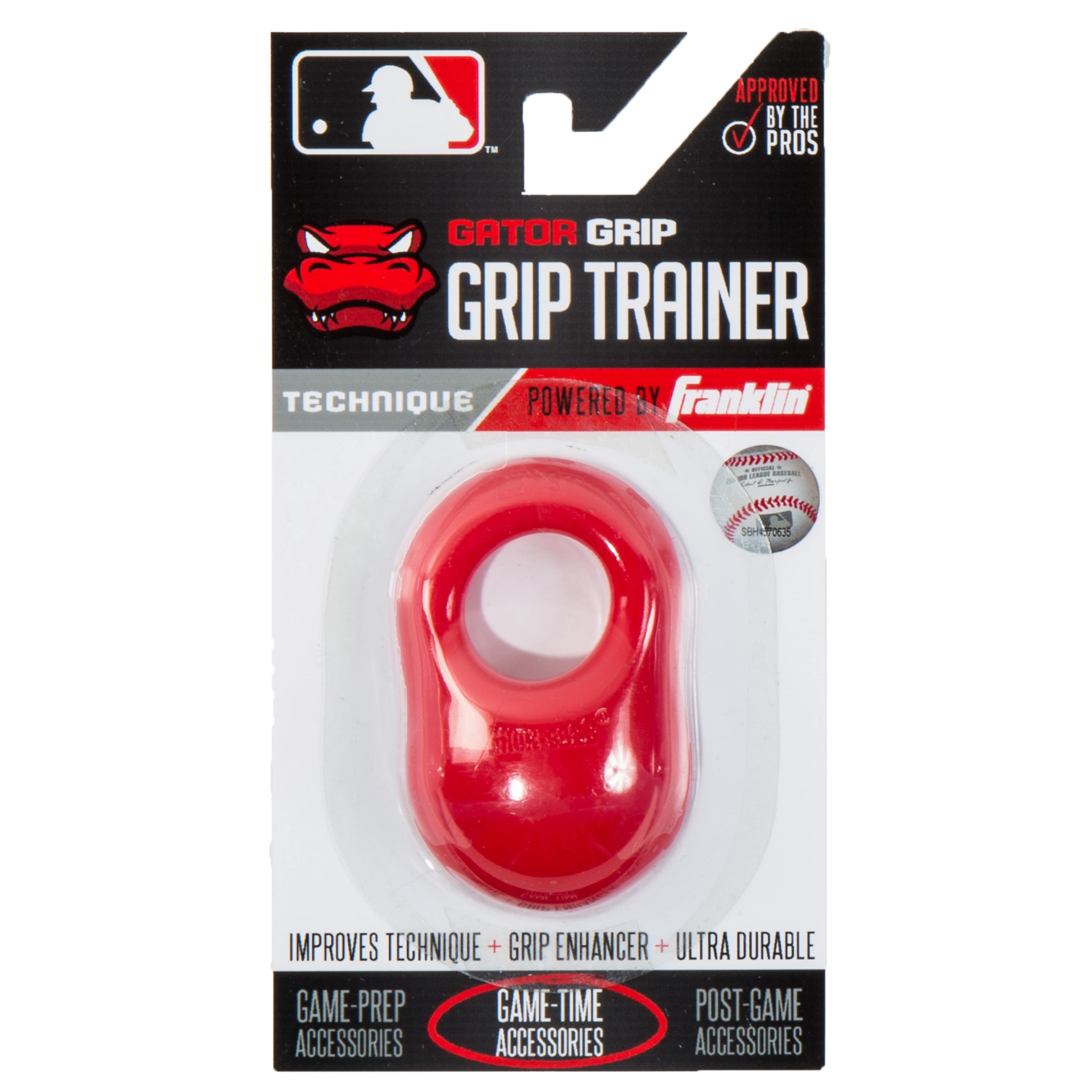 Franklin Sports MLB Gator Grip Baseball Bat Grip Trainer - Red ...