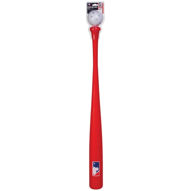 Franklin Sports MLB Plastic Baseball Bat & Ball Combo, Red - Walmart.com