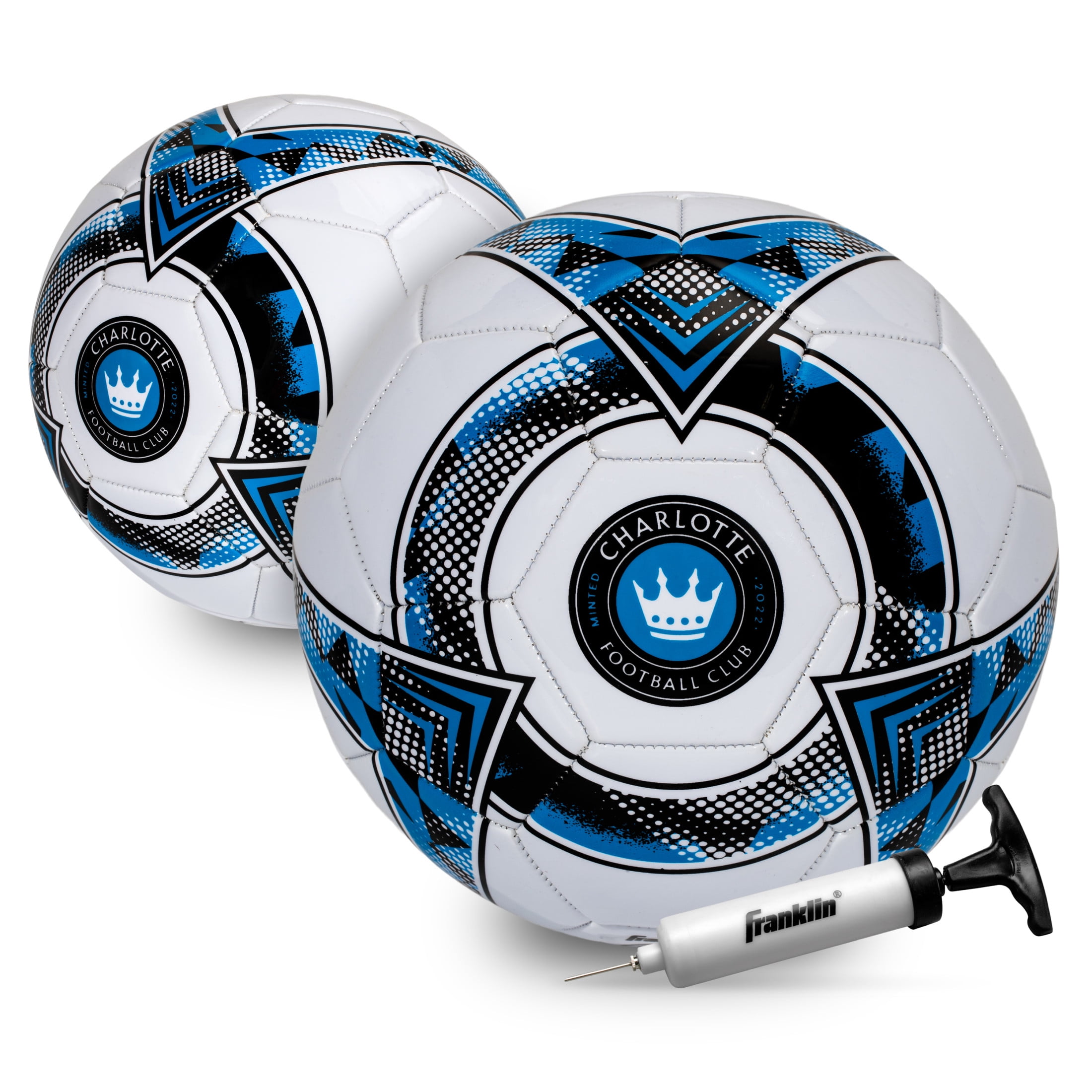 Franklin Sports MLS Charlotte Soccer Ball - Official Size 5 Soccer Ball ...