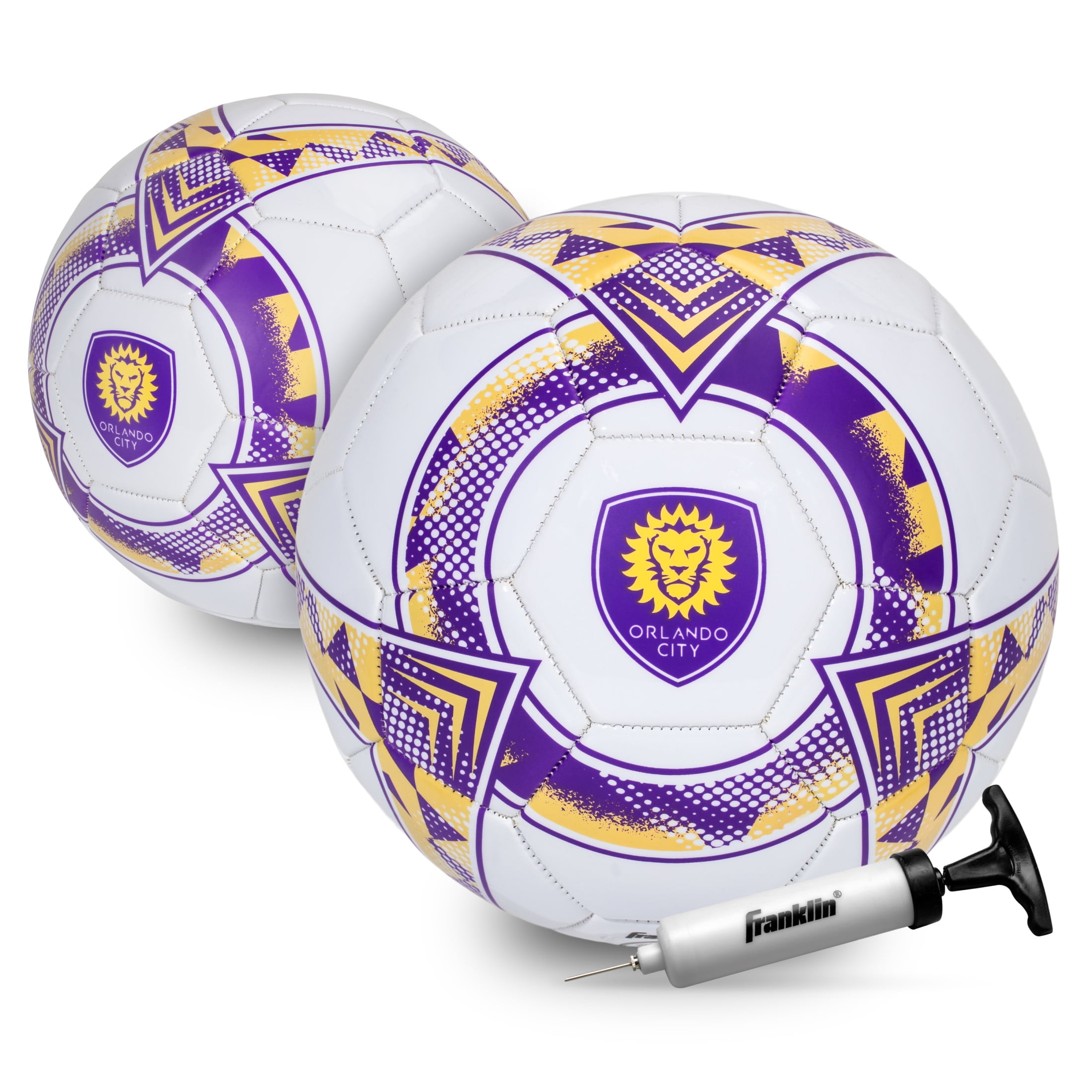 Franklin Sports MLS Orlando City Soccer Ball - Official Size 5 Soccer ...