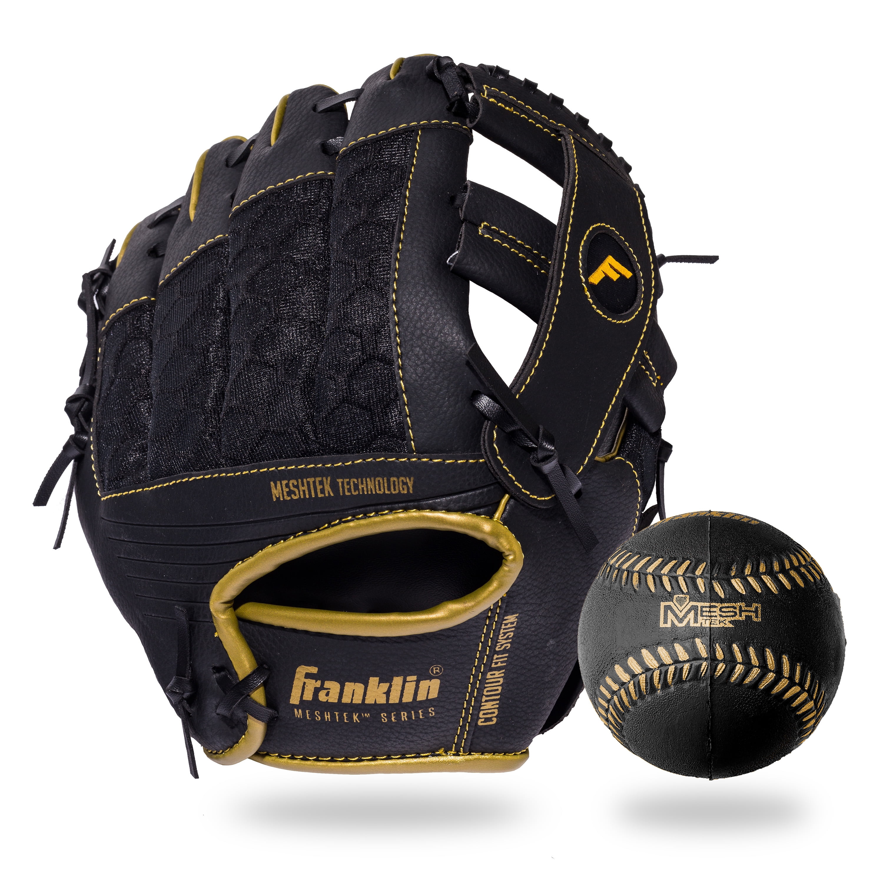 Franklin Sports Meshtek Tee ball Fielding Glove with Ball - Right Hand ...