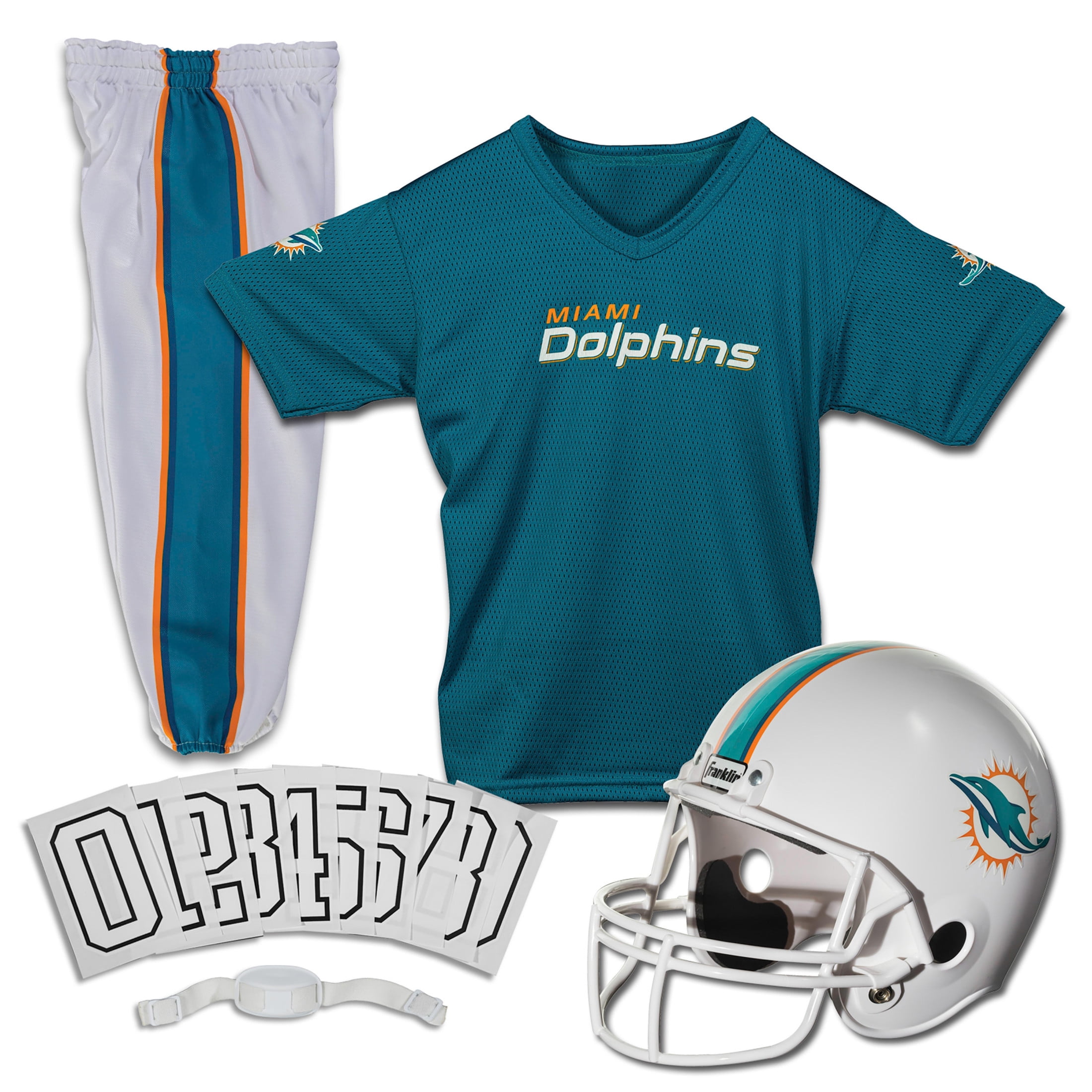 Franklin Sports Miami Dolphins Kids NFL Uniform Set - Youth NFL Team ...