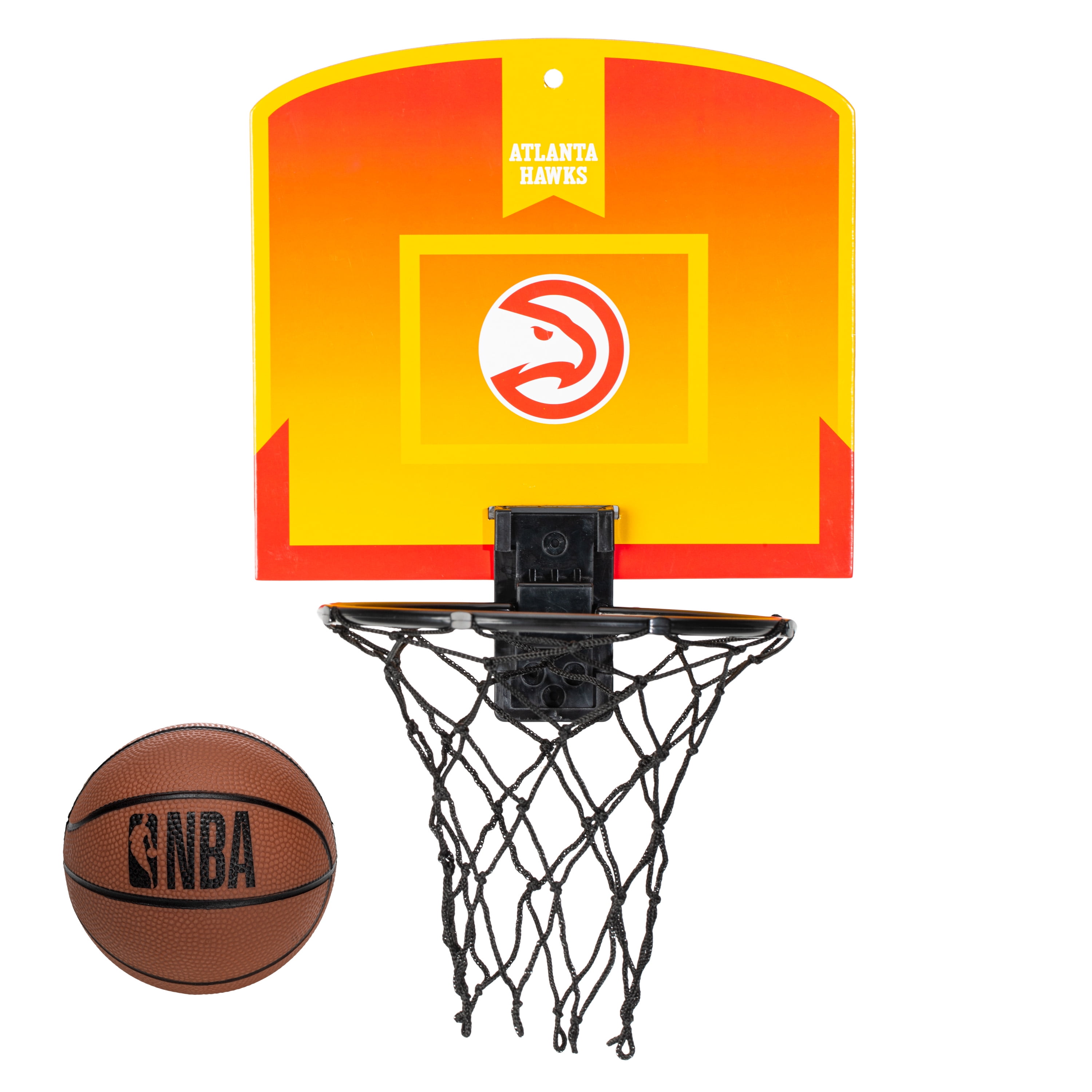 Franklin Sports NBA Atlanta Hawks Mini Over the Door Basketball Hoop ...
