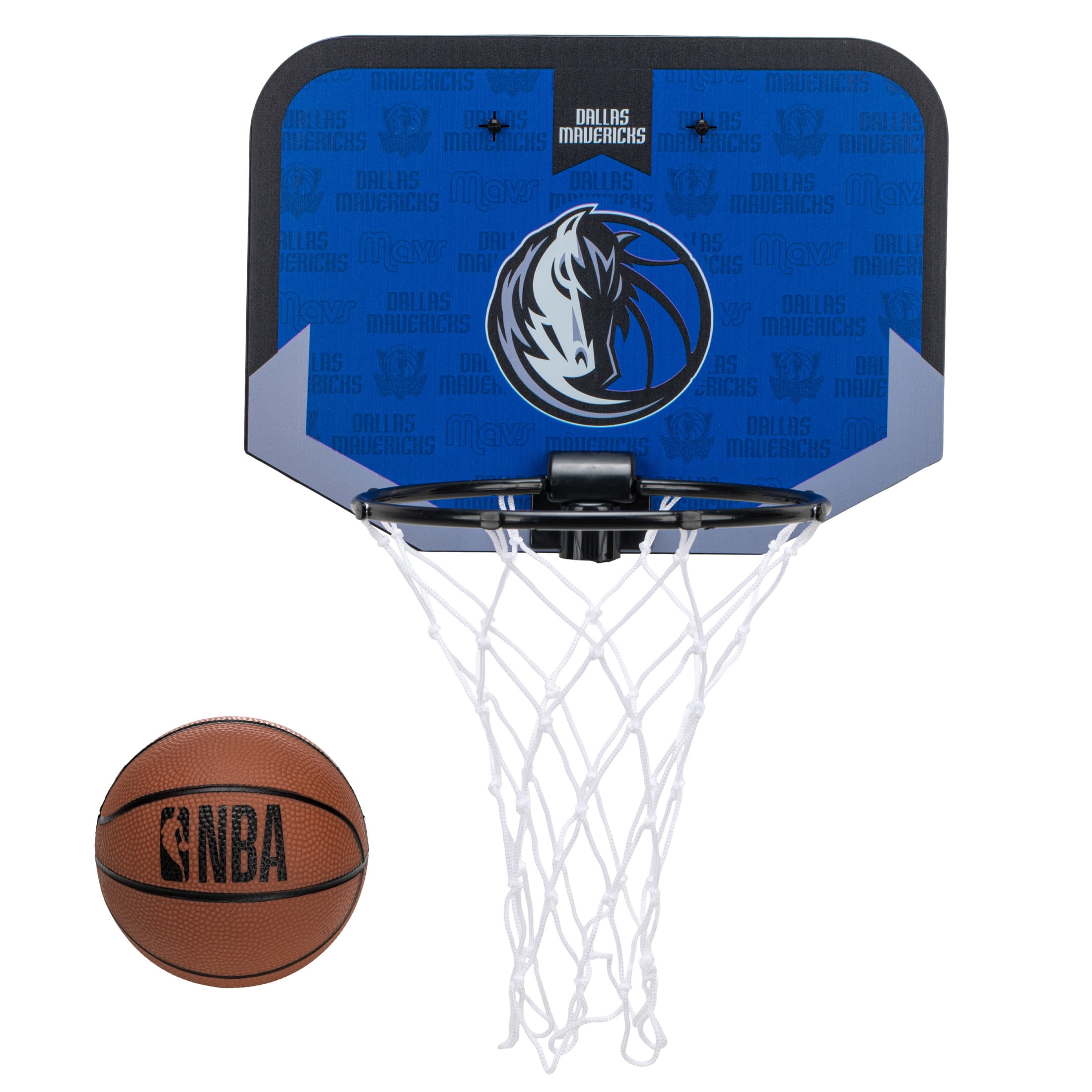 Franklin Sports NBA Dallas Mavericks Mini Over the Door Basketball Hoop ...