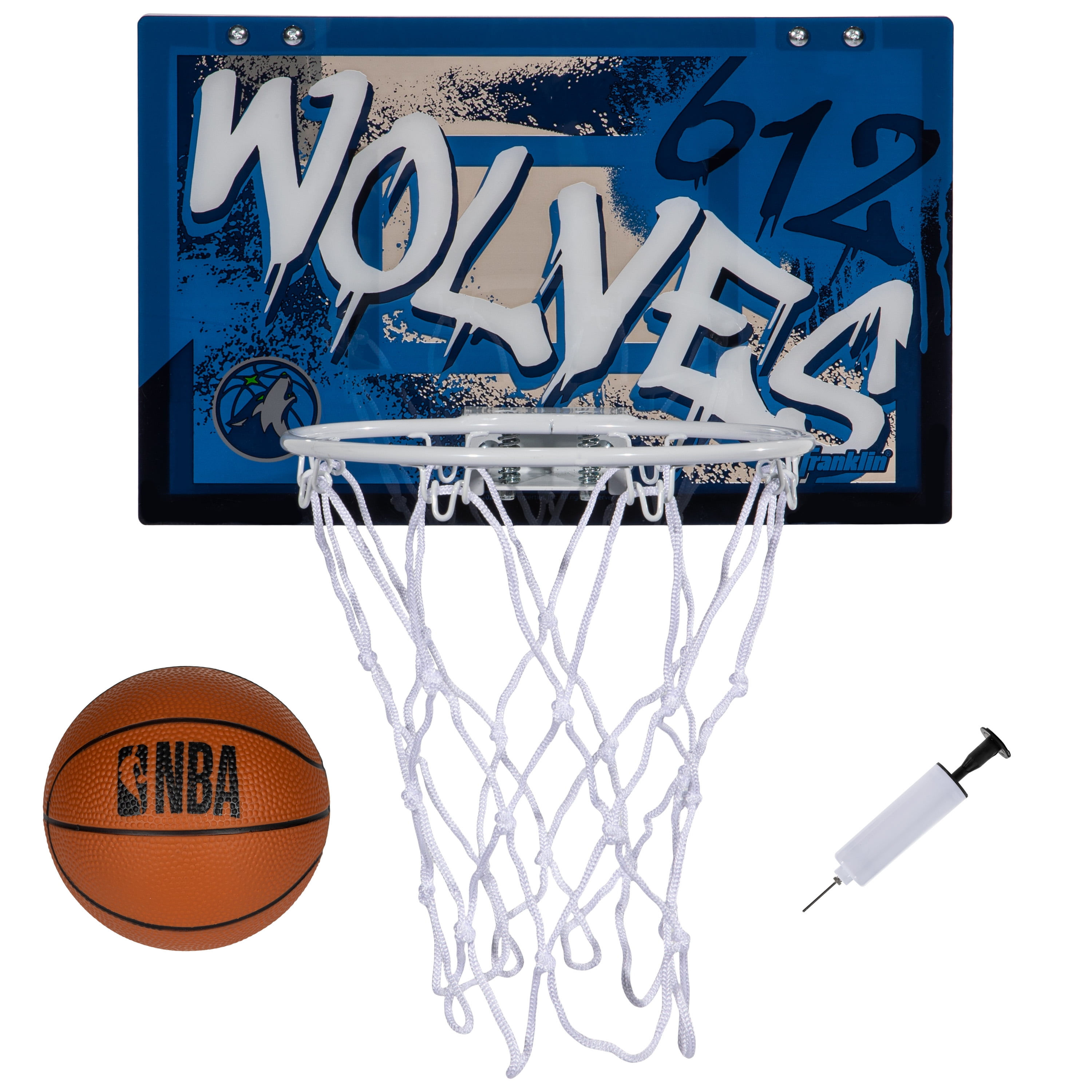 Franklin Sports NBA Minnesota Timberwolves Over the Door Basketball ...