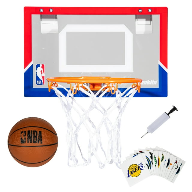 Franklin Sports NBA Over the Door Mini Basketball Hoop - Kids Custom ...