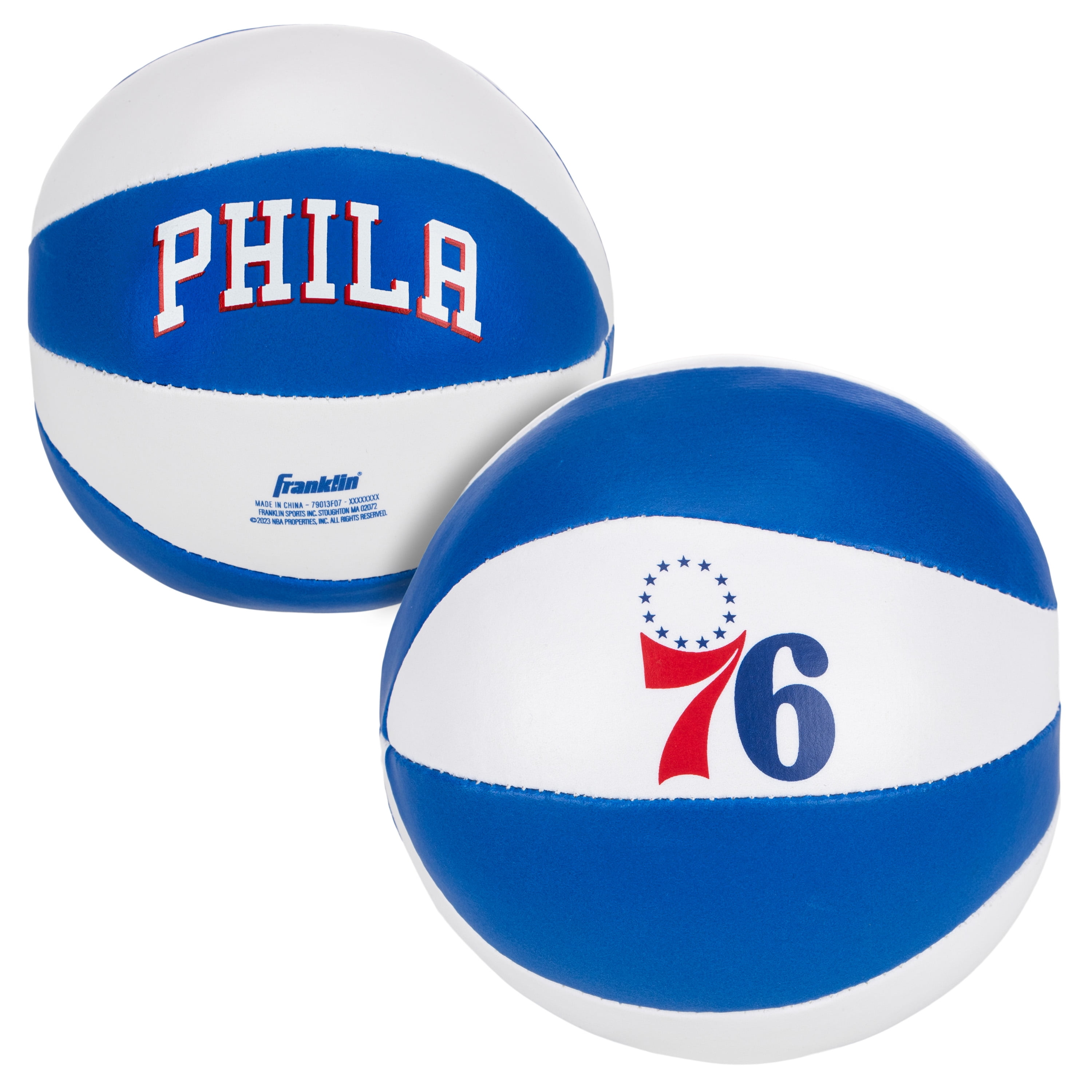 Franklin Sports NBA Philadelphia 76ers Toy Basketballs - 2 Pack of Kids ...