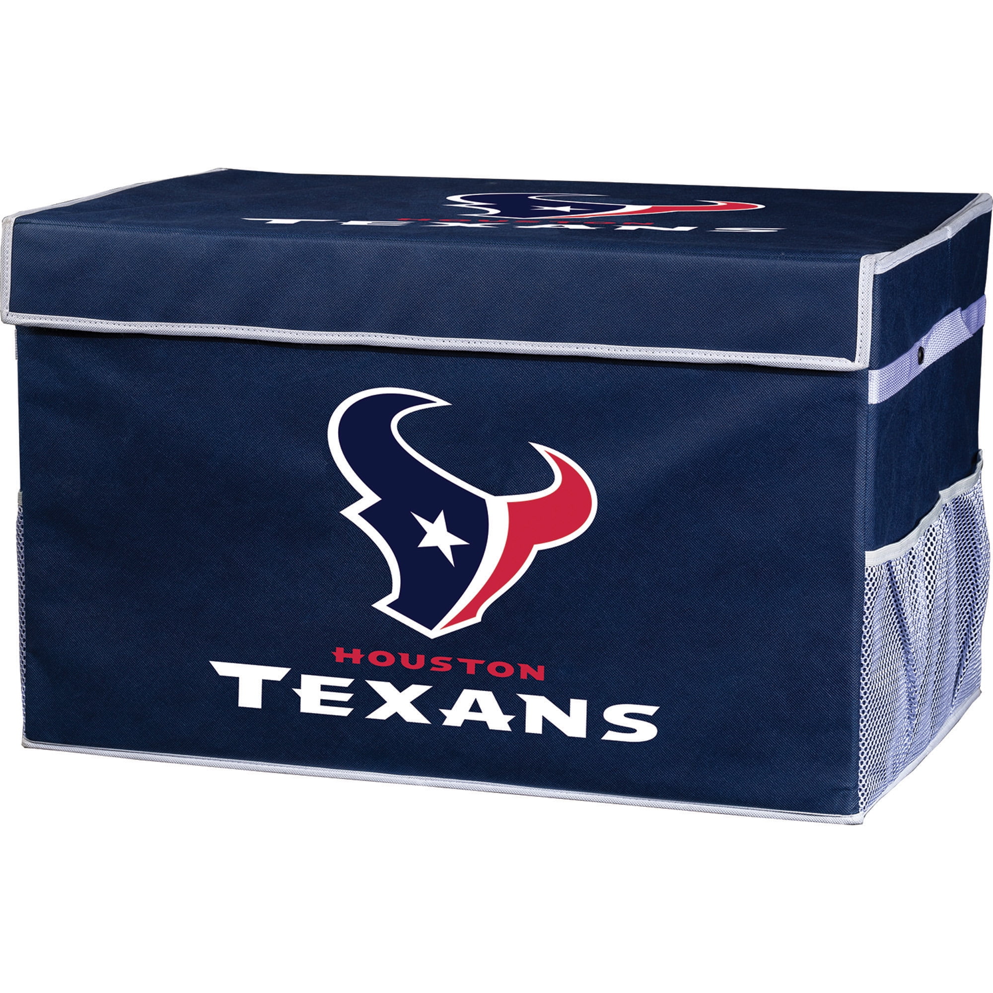 Franklin Sports NFL Texans Collapsible Storage Bin with Lid - Large ...