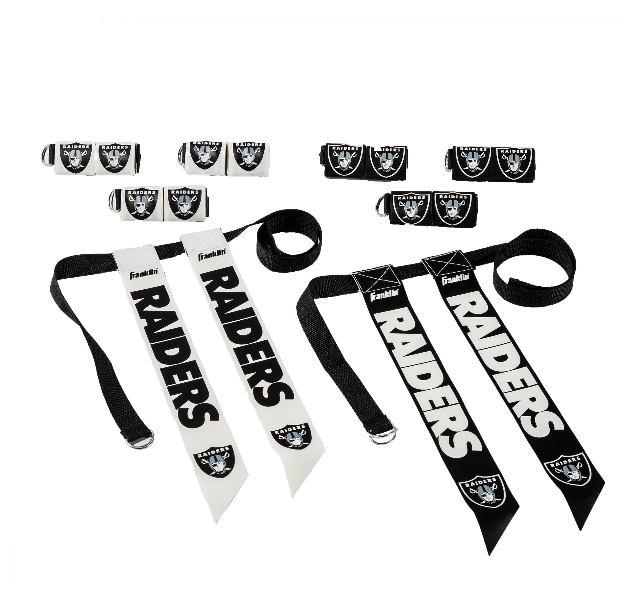 Franklin Sports NFL Oakland Raiders Youth Flag Football Set - Walmart.com