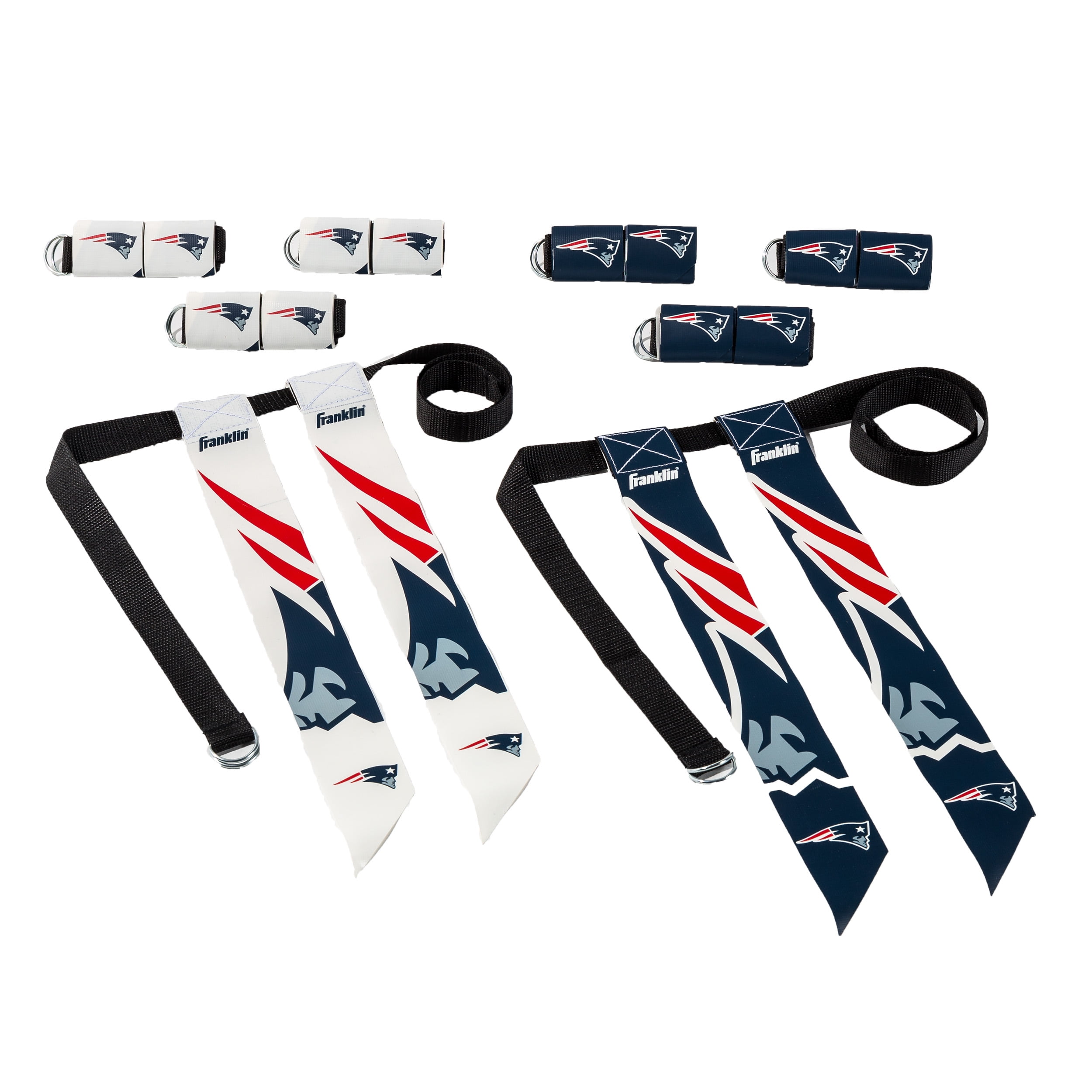 Franklin Sports NFL Patriots Flag Football Belts - 8 Piece - Walmart.com