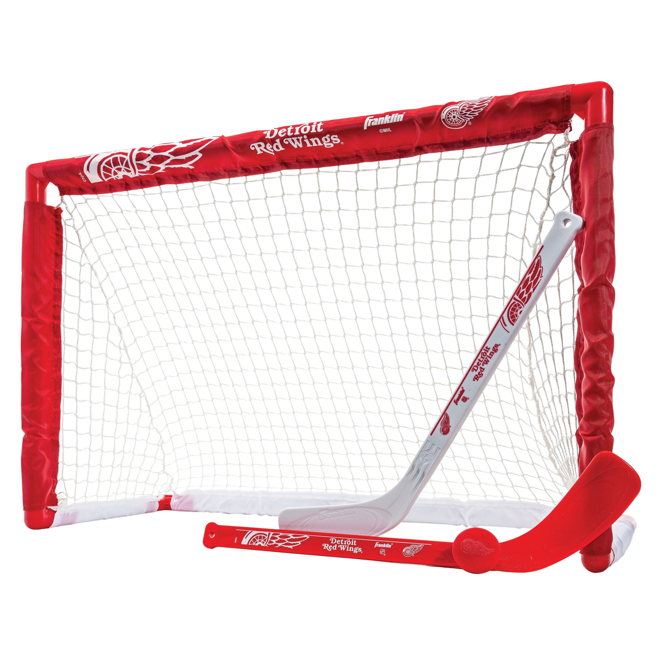Franklin Sports NHL Detroit Red Wings Mini Hockey Set - Kids Indoor ...