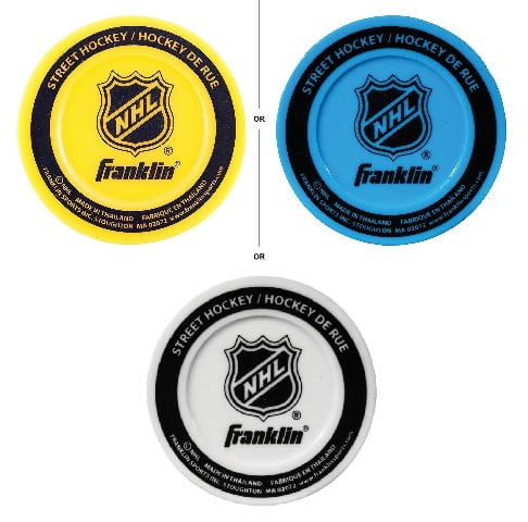 Franklin Sports NHL Logo Molded PVC, Street Hockey Puck - Colors Vary ...