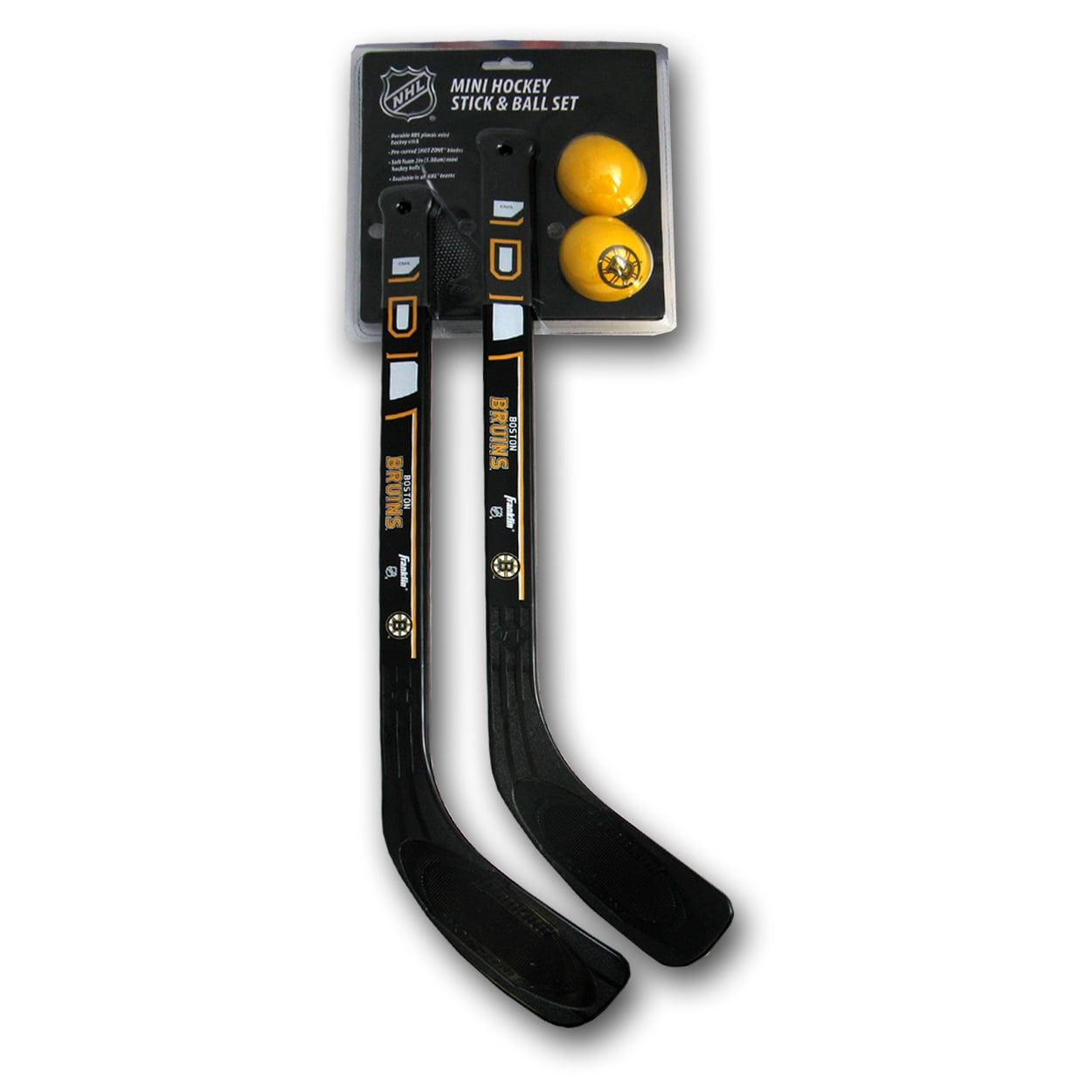 Brandclub - Franklin Sports Boston Bruins NHL Mini Hockey Stick Set ...