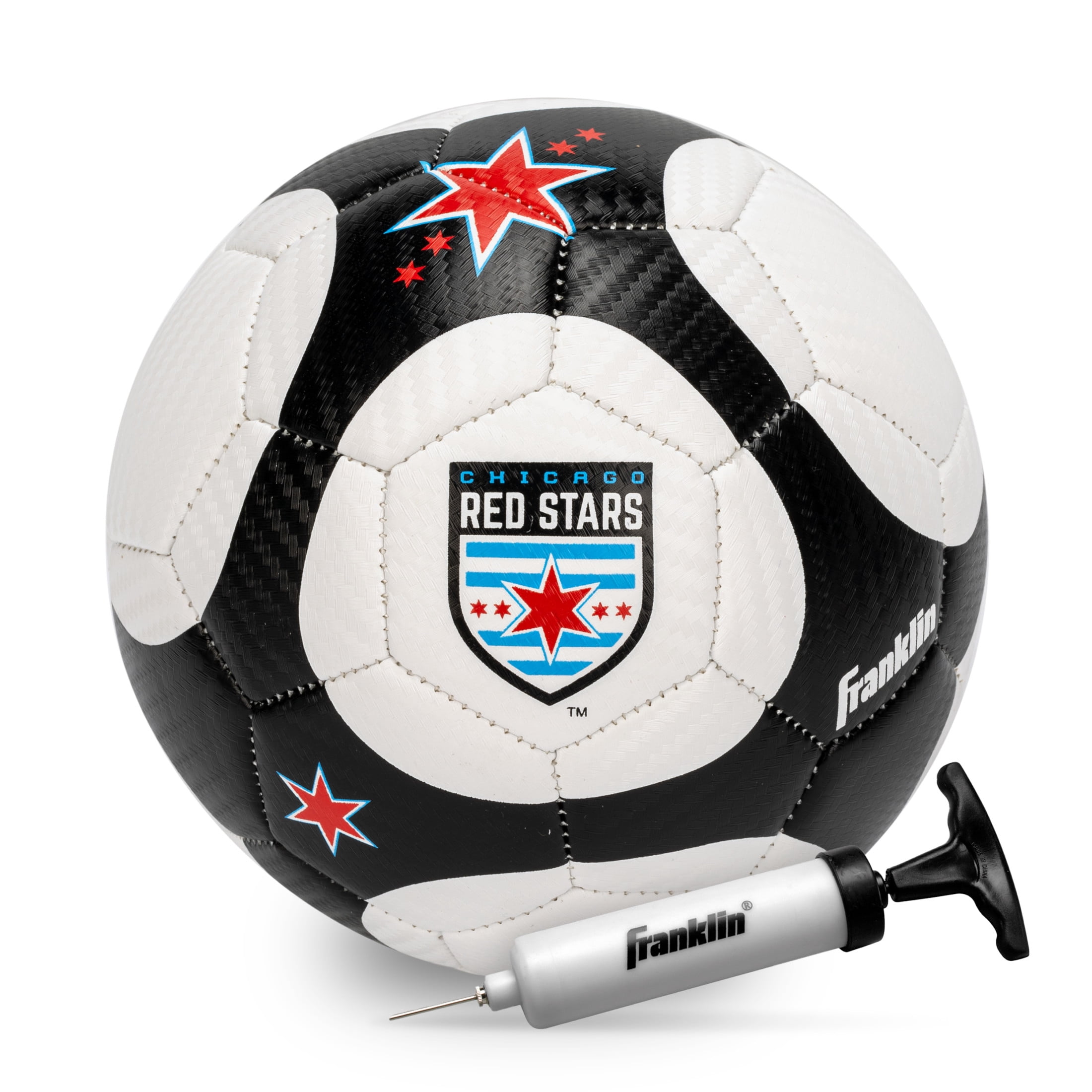 Franklin Sports Youth Mini Soccer Ball with Pump - Chicago Red Stars ...