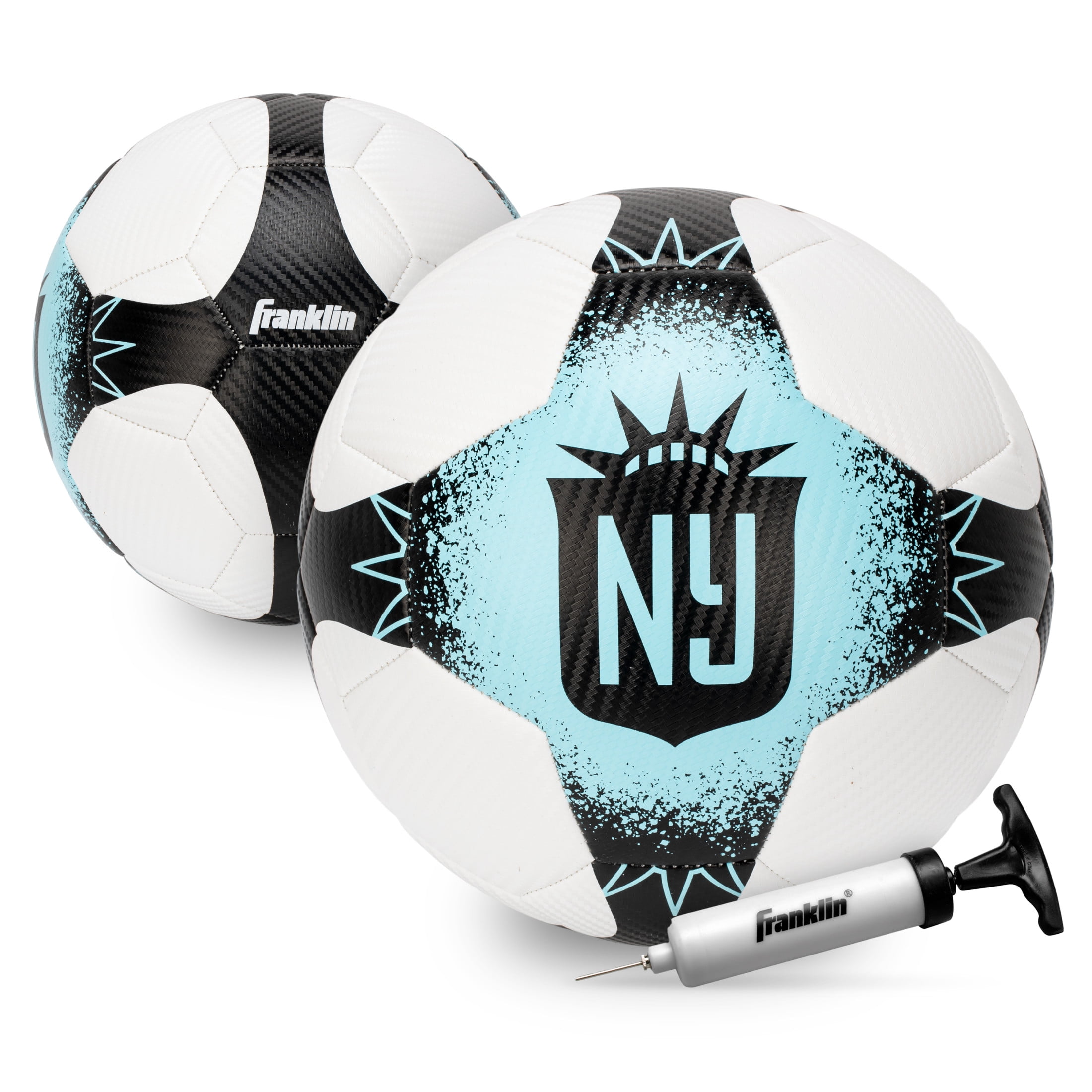 Franklin Sports NWSL NJ/NY Gotham Official Size 5 Soccer Ball with Air ...