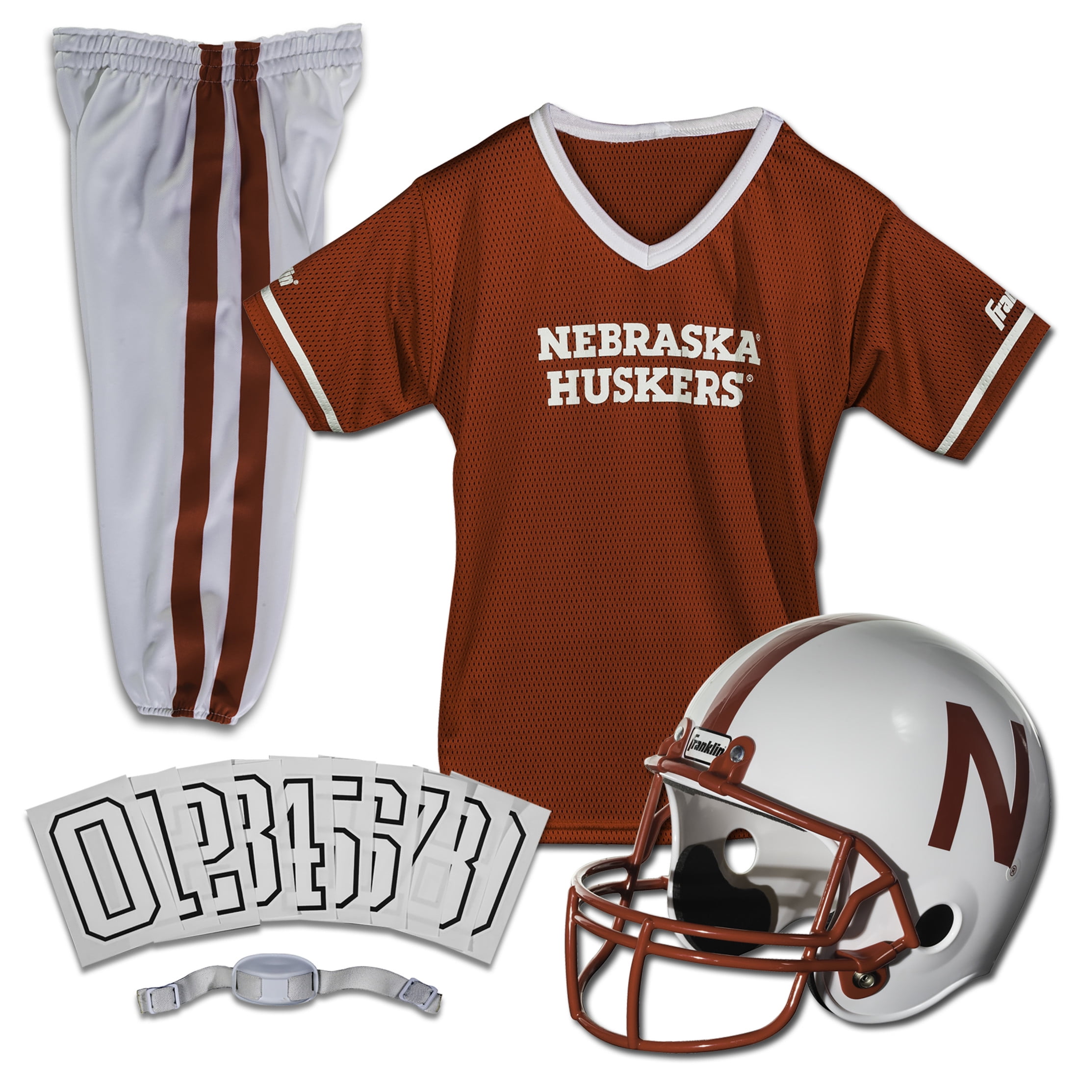 Franklin Sports Nebraska Huskers Kids College Football Uniform Set ...