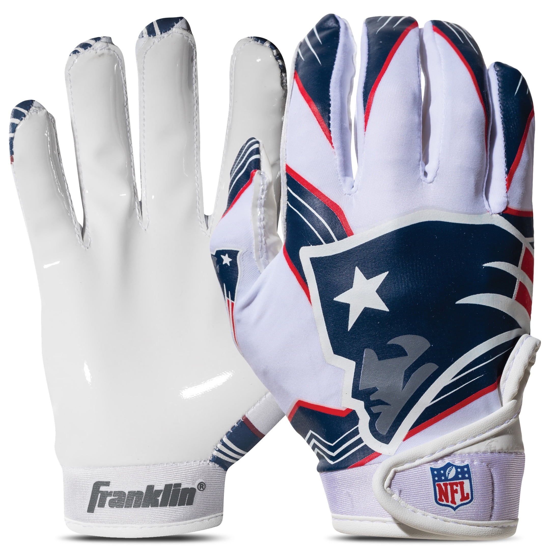 Franklin Sports New England Patriots Youth NFL Football Receiver Gloves ...