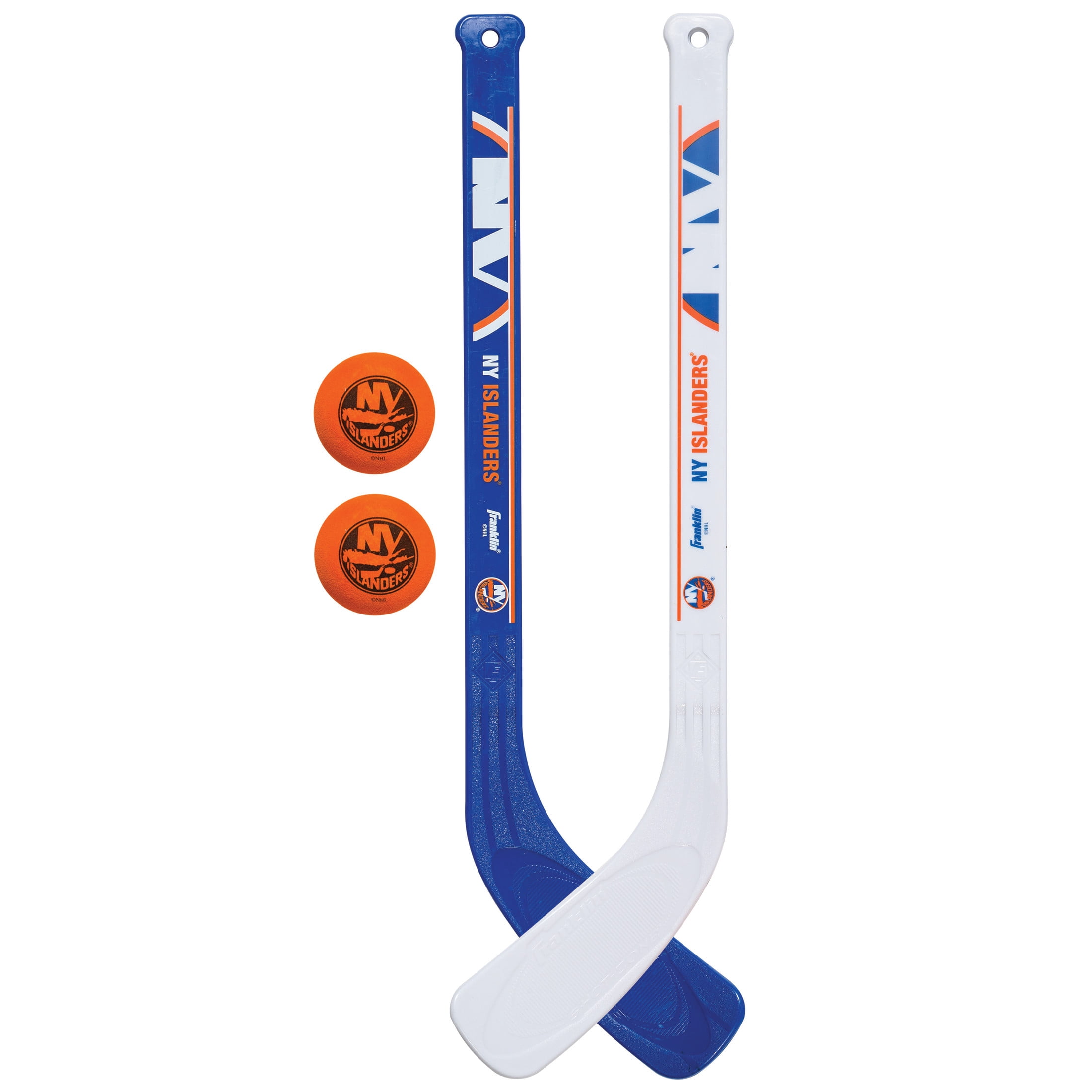 Franklin Sports Islanders Mini Hockey Stick Set - NHL Knee Hockey ...