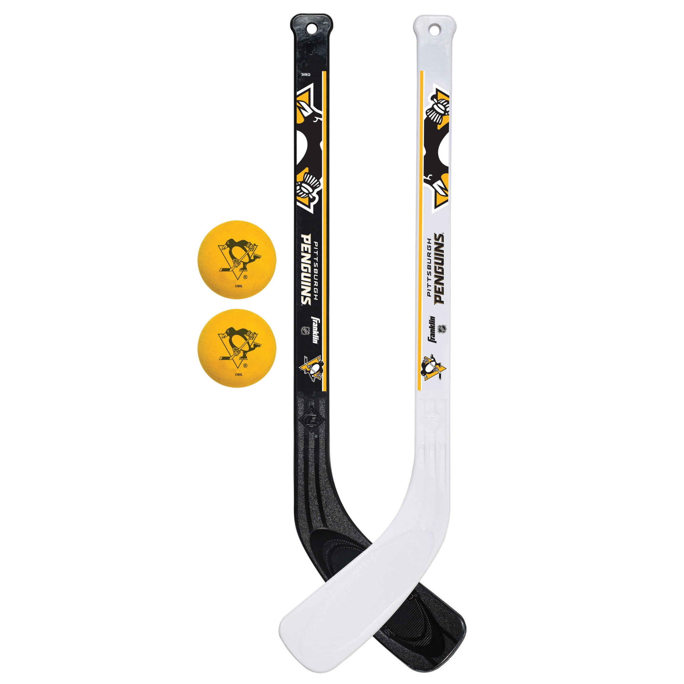 Franklin Sports Pittsburgh Penguins NHL Mini Hockey Stick Set - NHL ...