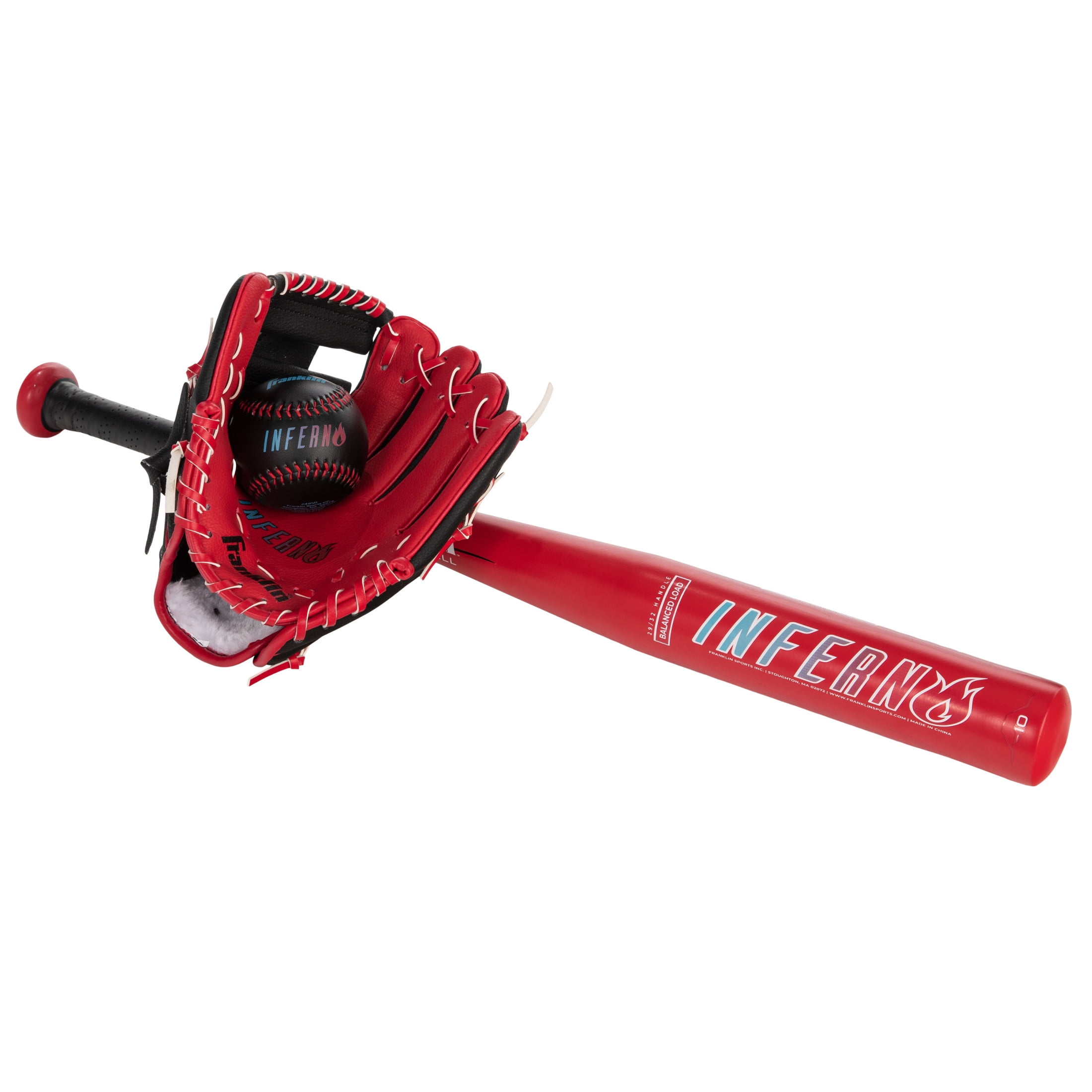 Franklin Sports Tee Ball Set - 25" Bat, Glove, Ball - Kids Baseball ...